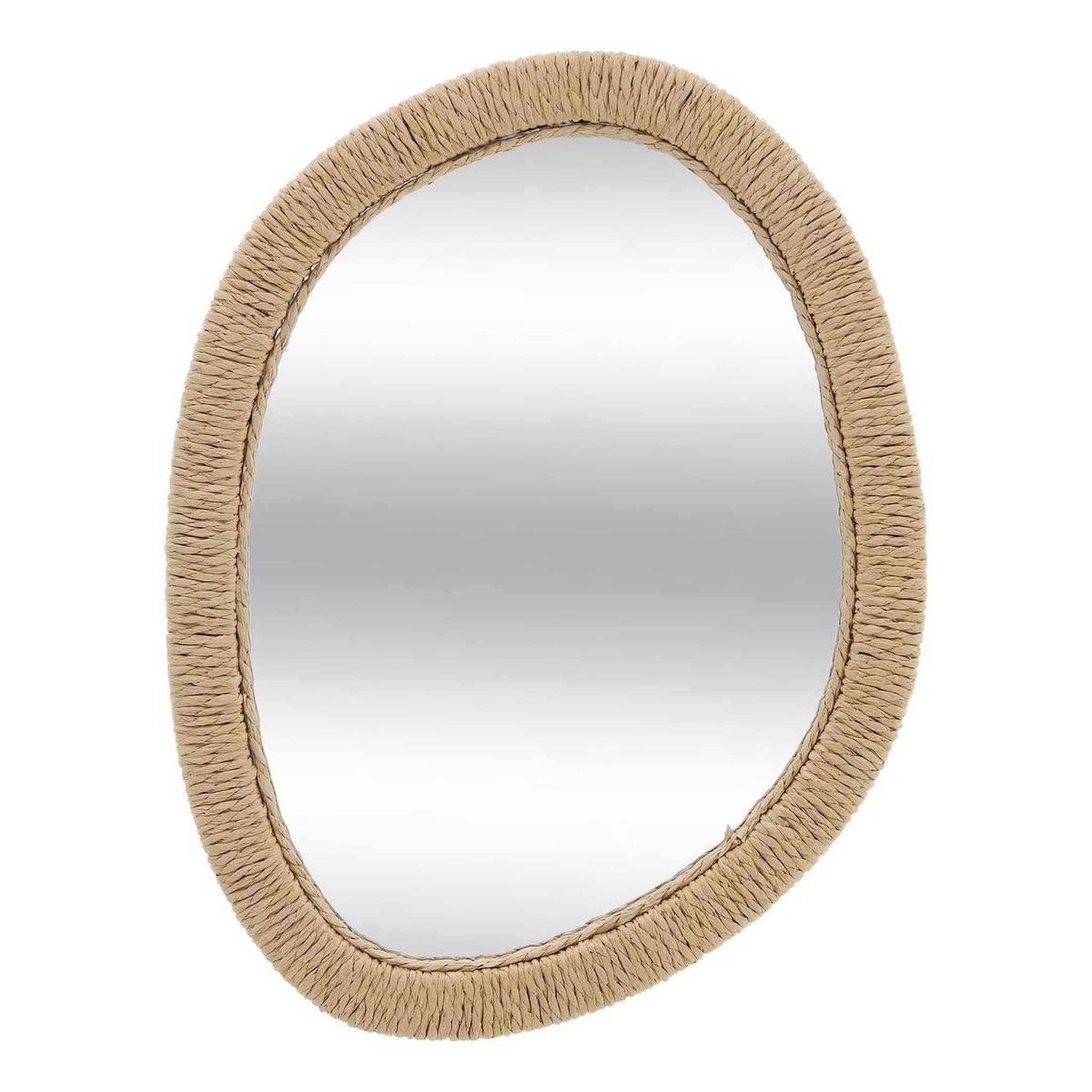 ATMOSPHERA Miroir Design Effet Corde Tilia 40cm Naturel pas cher ...