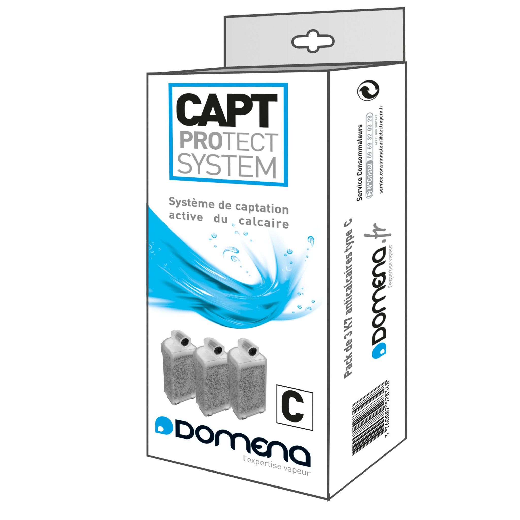 DOMENA Pack de 3 cartouche Anticalcaire pas cher - Auchan.fr