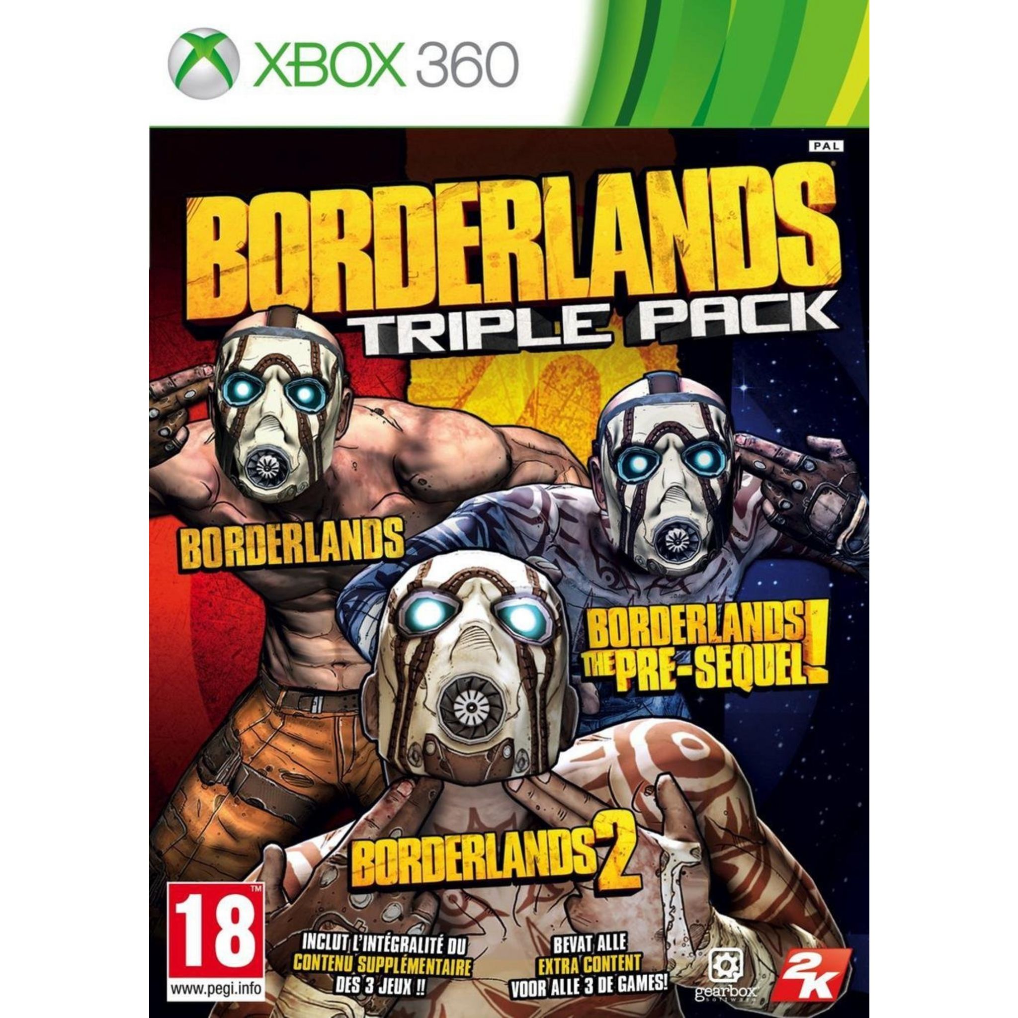 Borderlands Triple Pack - Xbox 360 pas cher - Auchan.fr