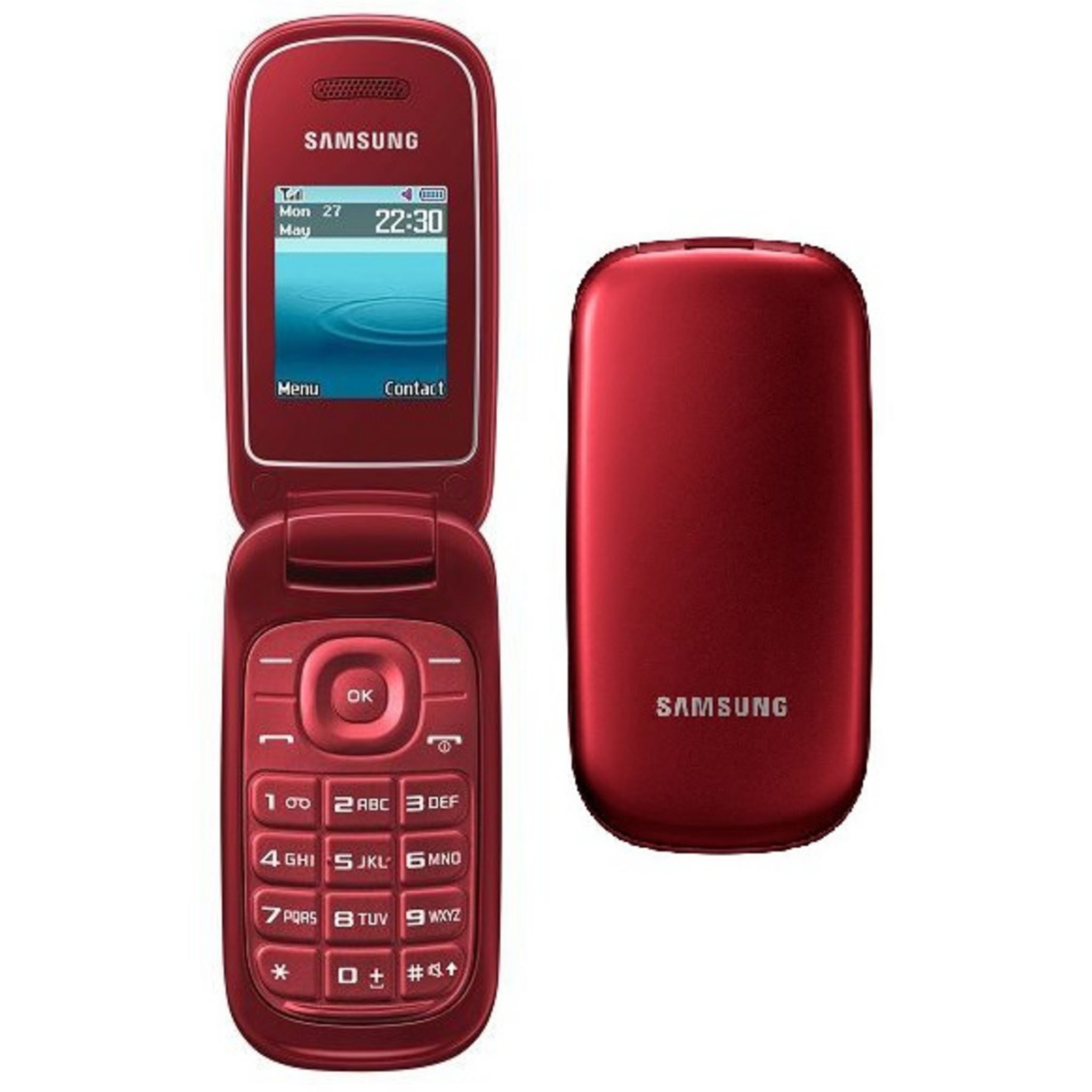 SAMSUNG Téléphone non smartphone E1270 Rouge pas cher - Auchan.fr