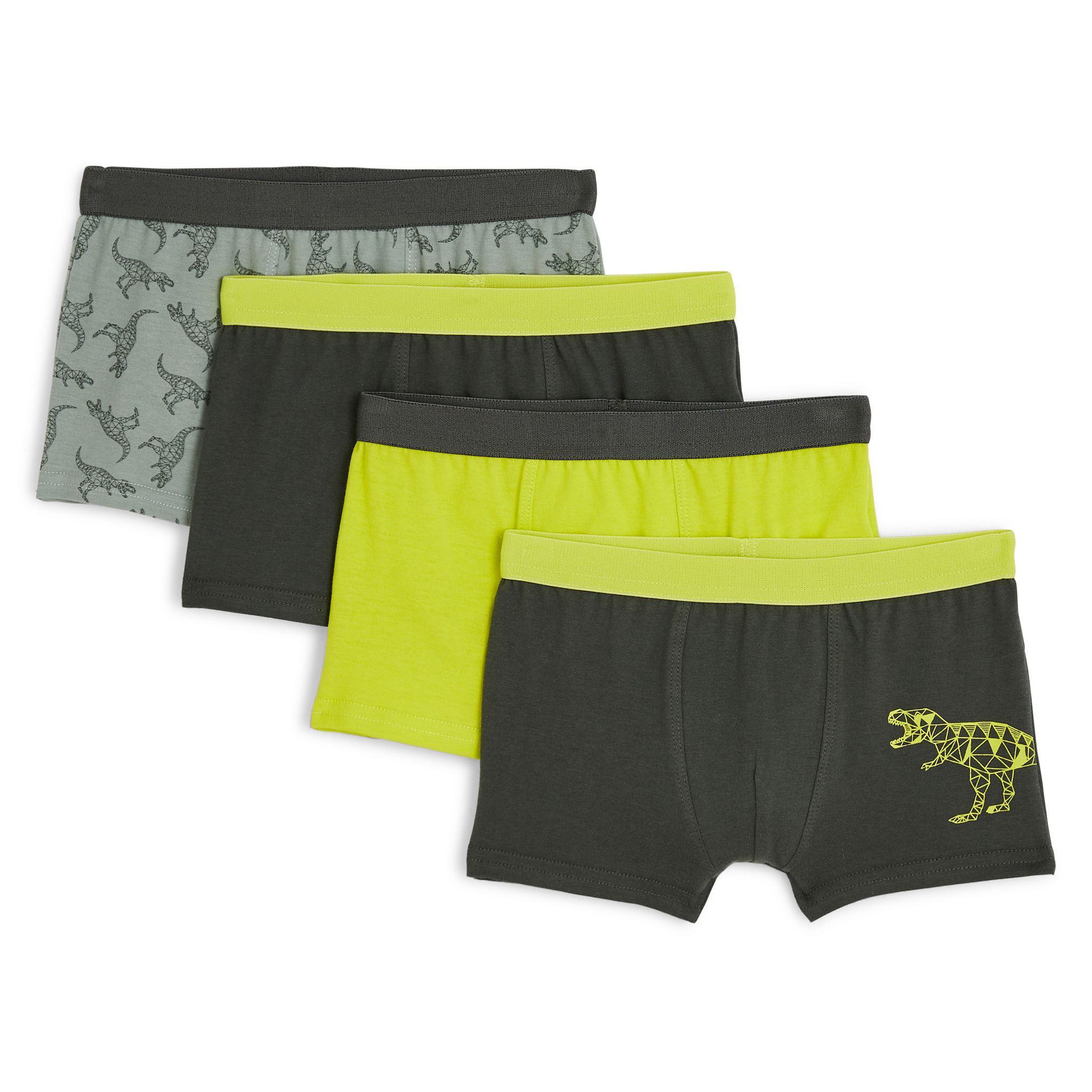 INEXTENSO Lot de 4 boxers dinosaures garçon pas cher - Auchan.fr
