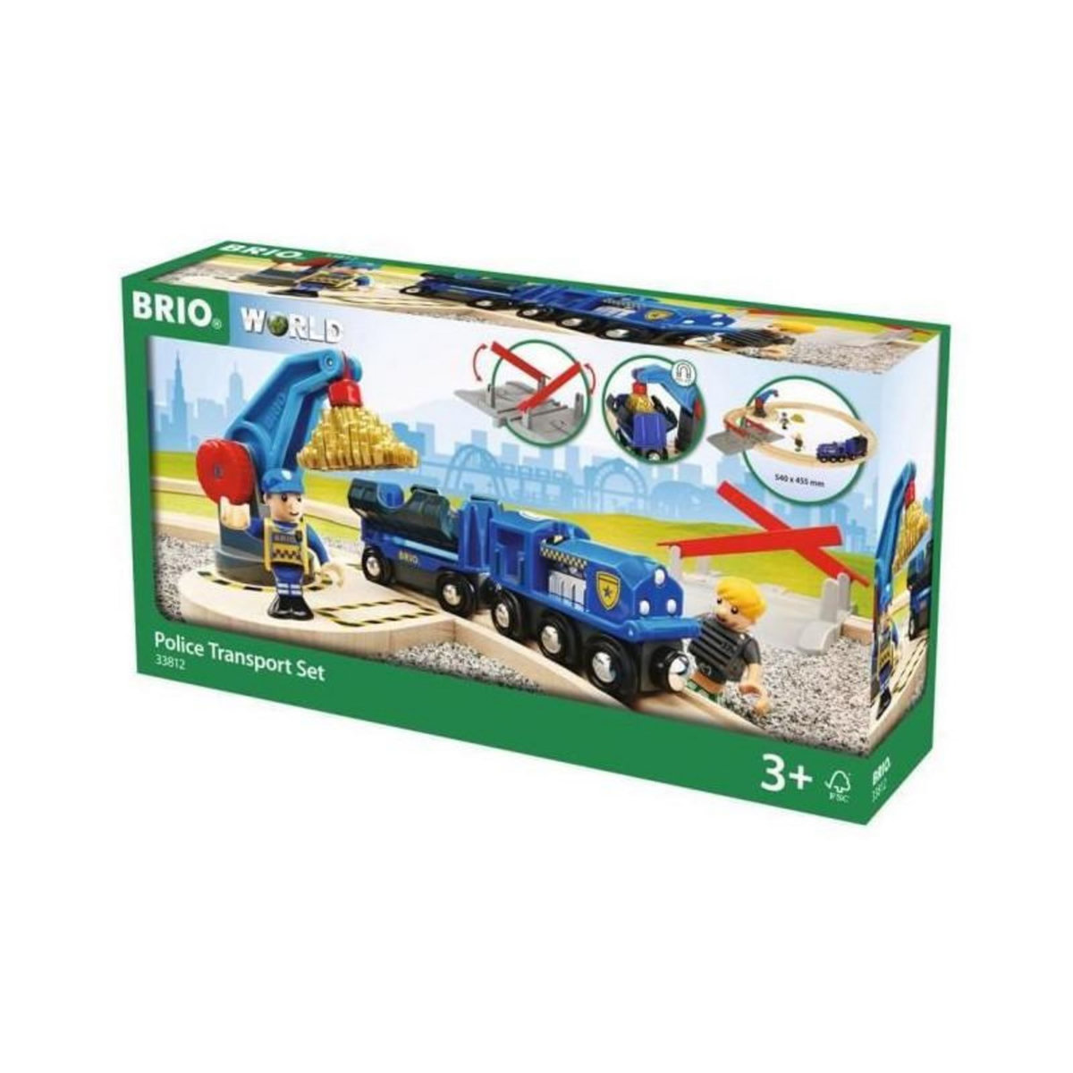 Brio Brio World Circuit Police - Coffret complet 17 pieces - Circuit de ...