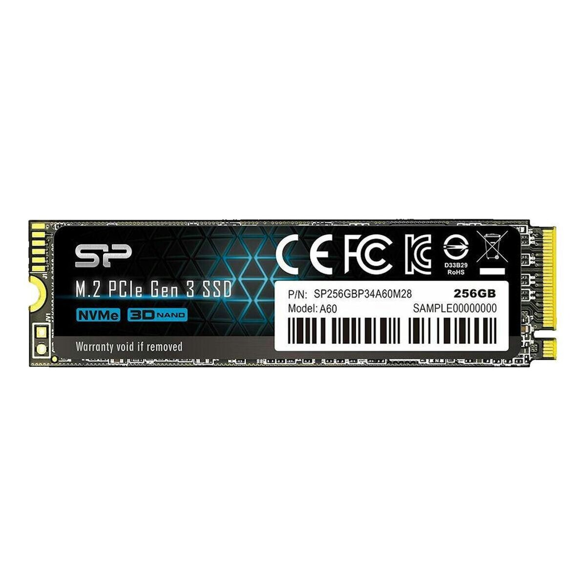 Silicon-power SILICON POWER M,2 2280 PCIe SSD,A60,256GB,std pas cher ...