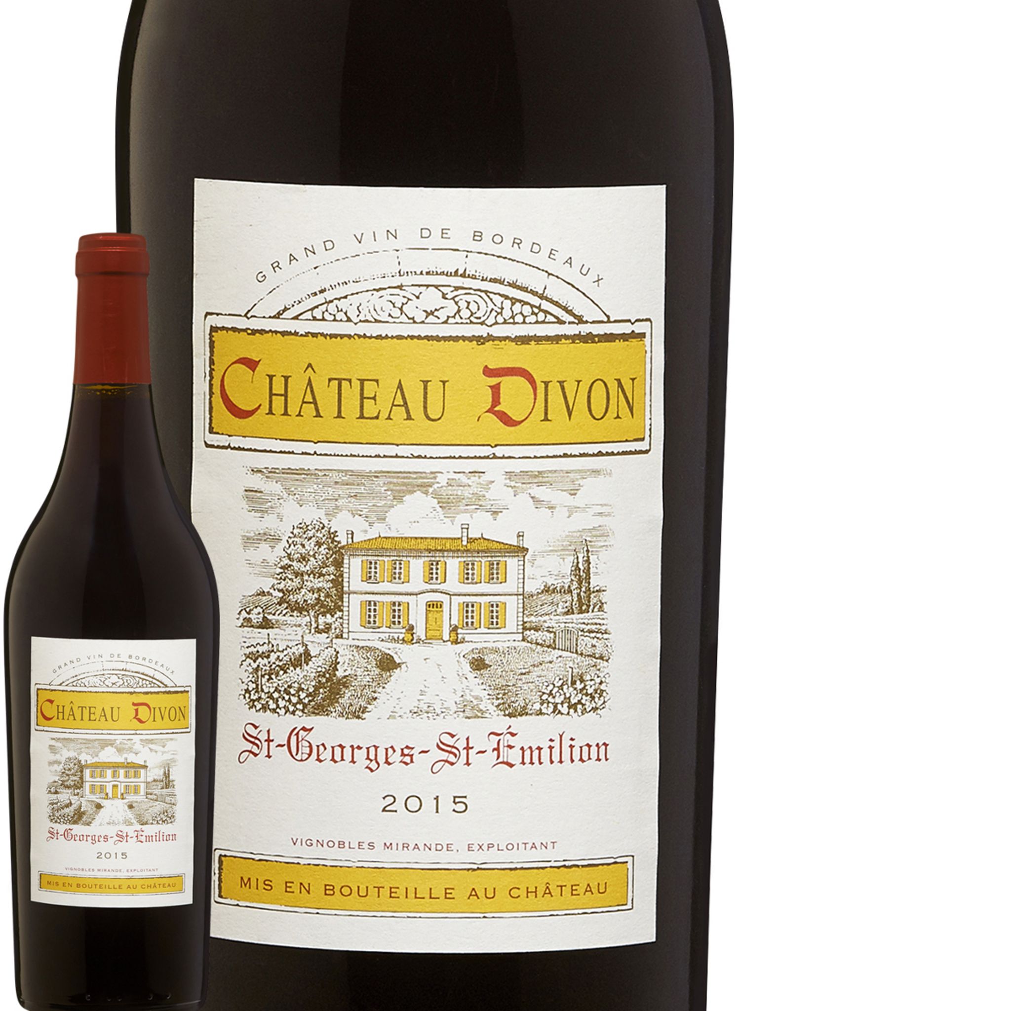 Château Divon Saint Georges Saint Émilion Rouge 2015 pas cher - Auchan.fr