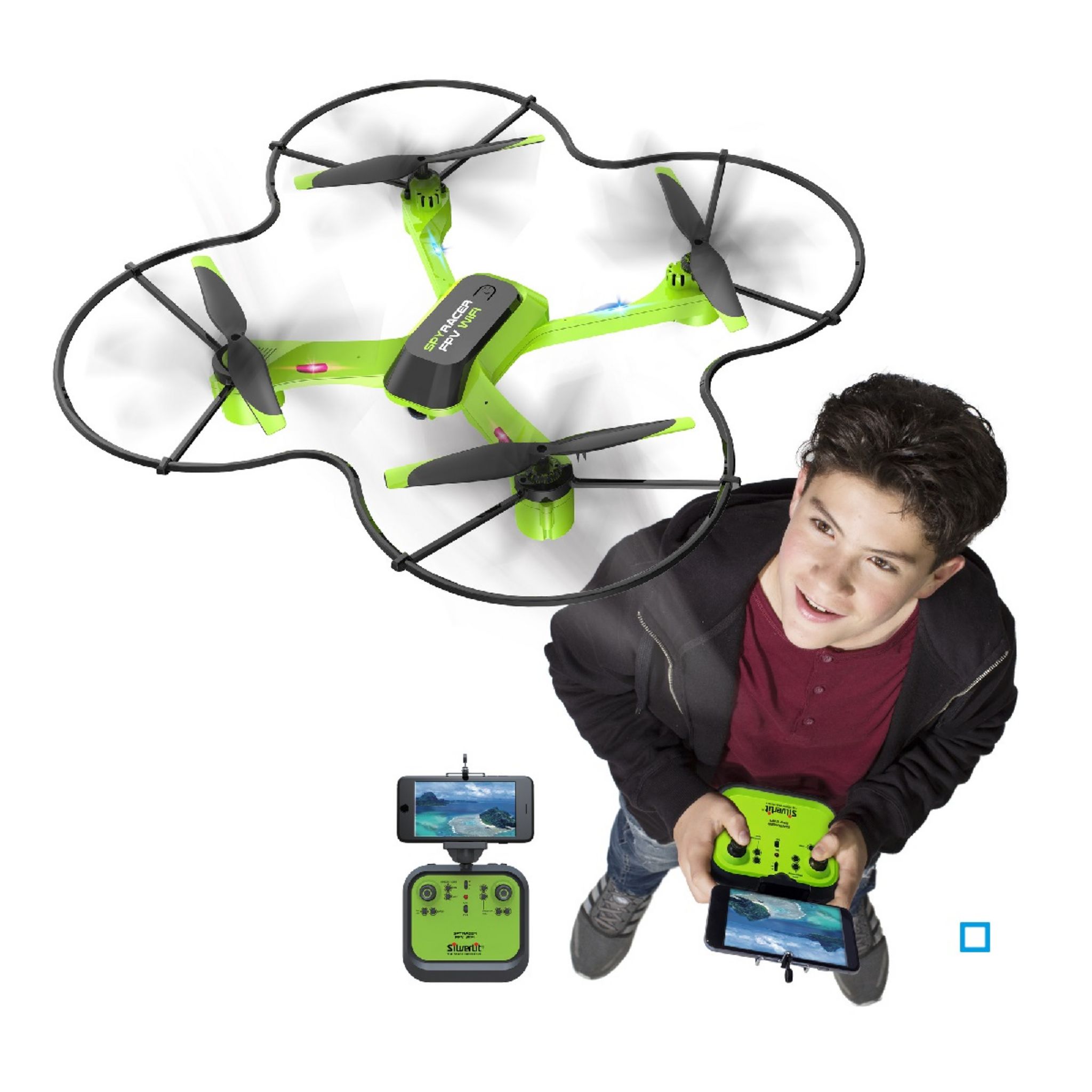 SILVERLIT Drone SpyRacer FPV Wifi télécommandé pas cher - Auchan.fr