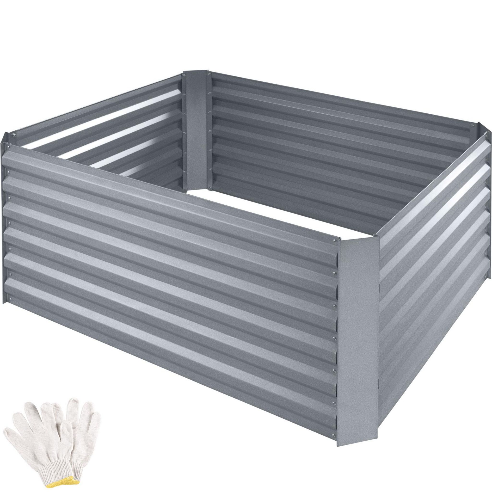 tectake Carré potager SALVIA galavinsé 600 L - 120 x 90 x 57 cm pas ...