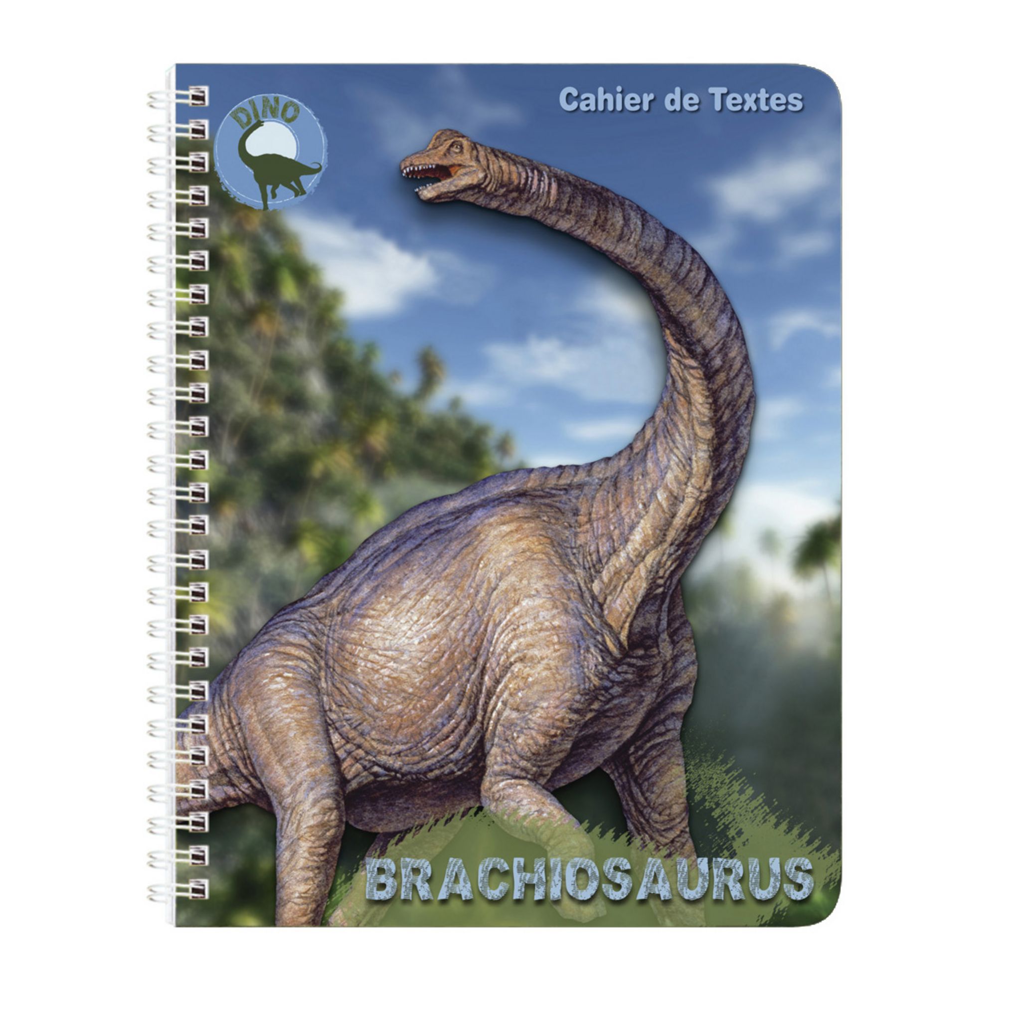 Cahier de texte Dinosaures 17x22cm - Brachiosaurus pas cher - Auchan.fr
