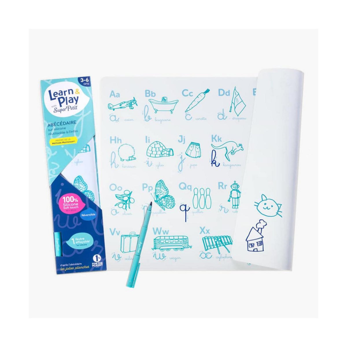 SUPER PETIT Kit abecedaire cursive et majuscule pas cher - Auchan.fr