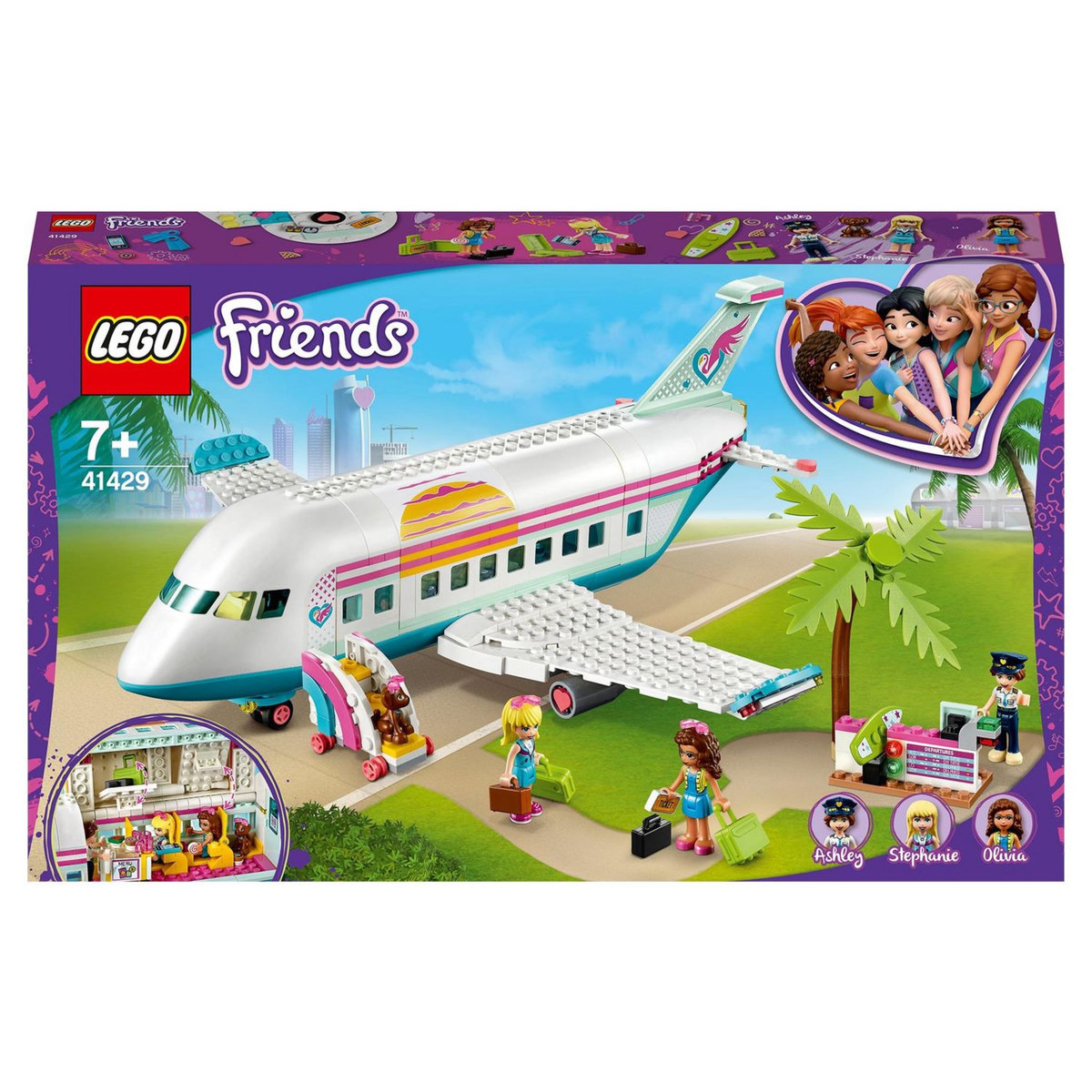 LEGO Friends 41429 - L'avion de Heartlake City pas cher - Auchan.fr