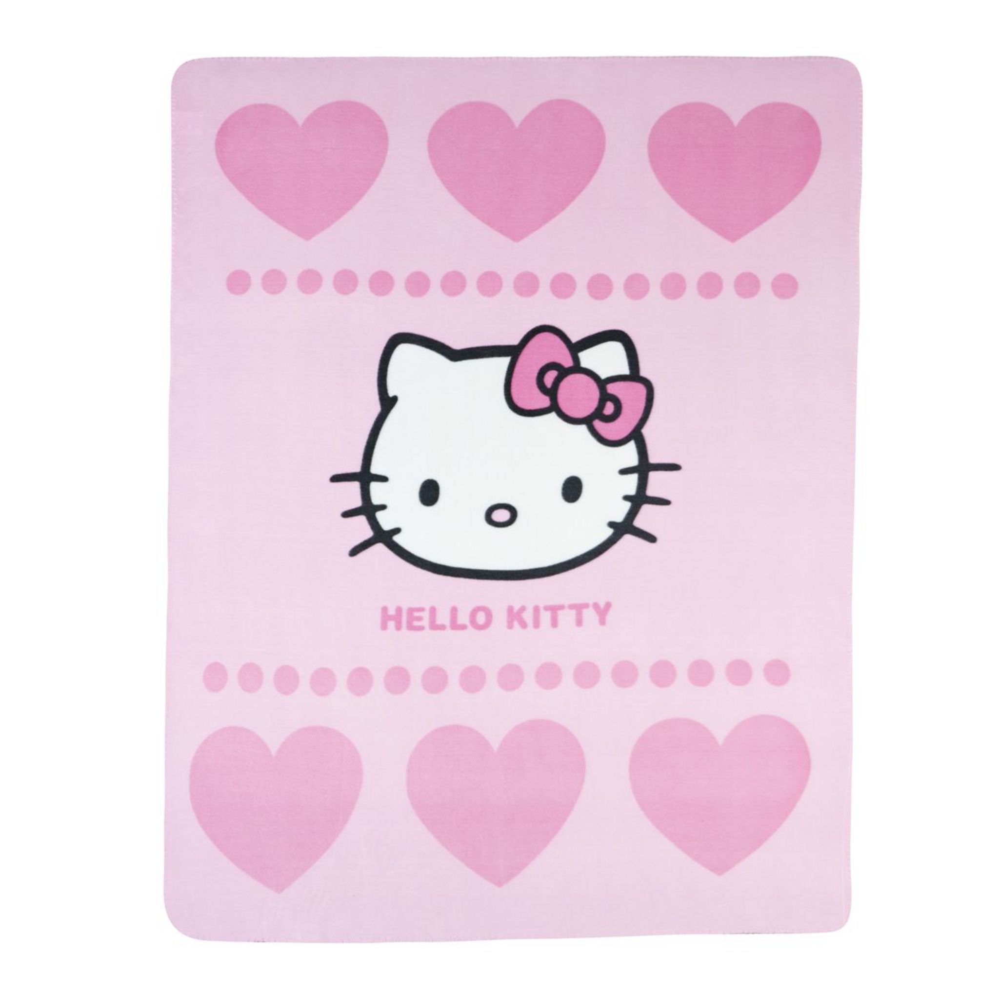 Plaid polyester HELLO KITTY ALEXANDRA pas cher - Auchan.fr