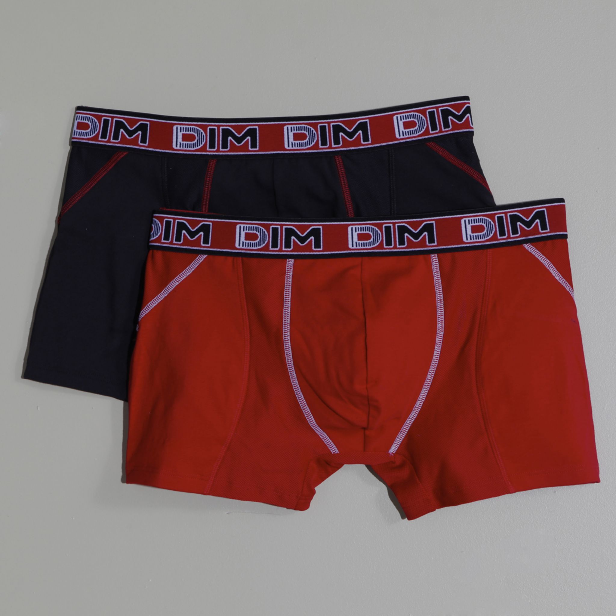 DIM Lot de 2 boxers DIM 3D Flex Air pas cher - Auchan.fr