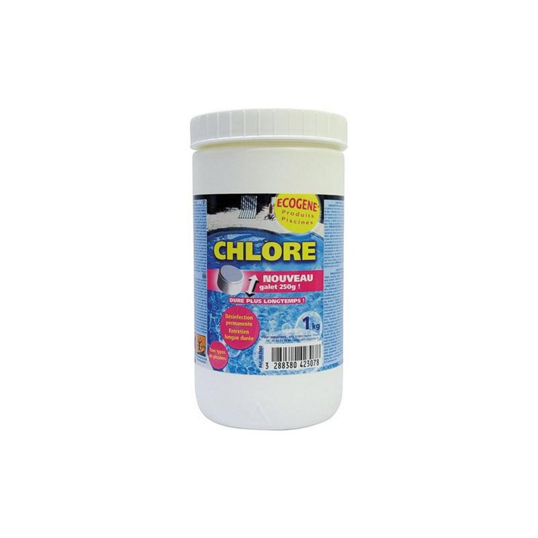 Ecogene CHLORE TABLETTES 200G 1KG ECOGENE - 2980 pas cher - Auchan.fr
