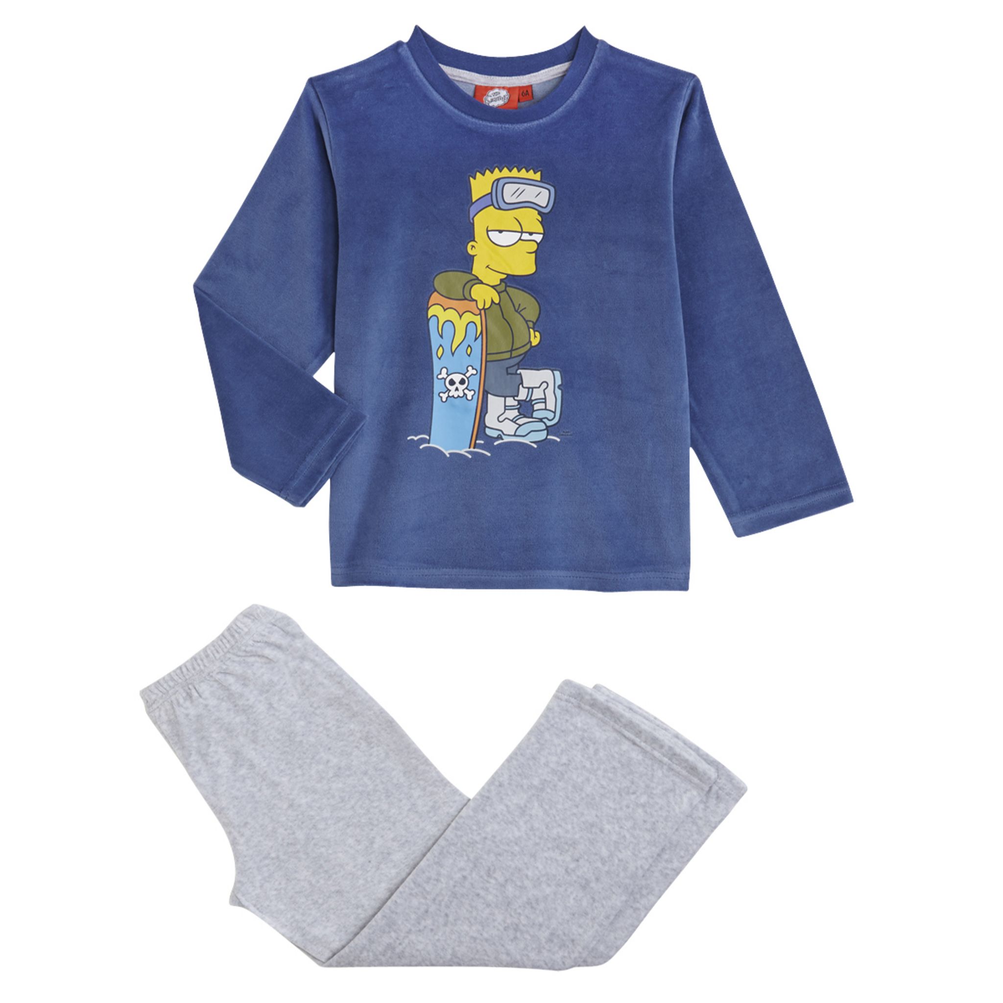 THE SIMPSONS Pyjama velours Simpsons Garçon du 6 au 12 ans pas cher ...