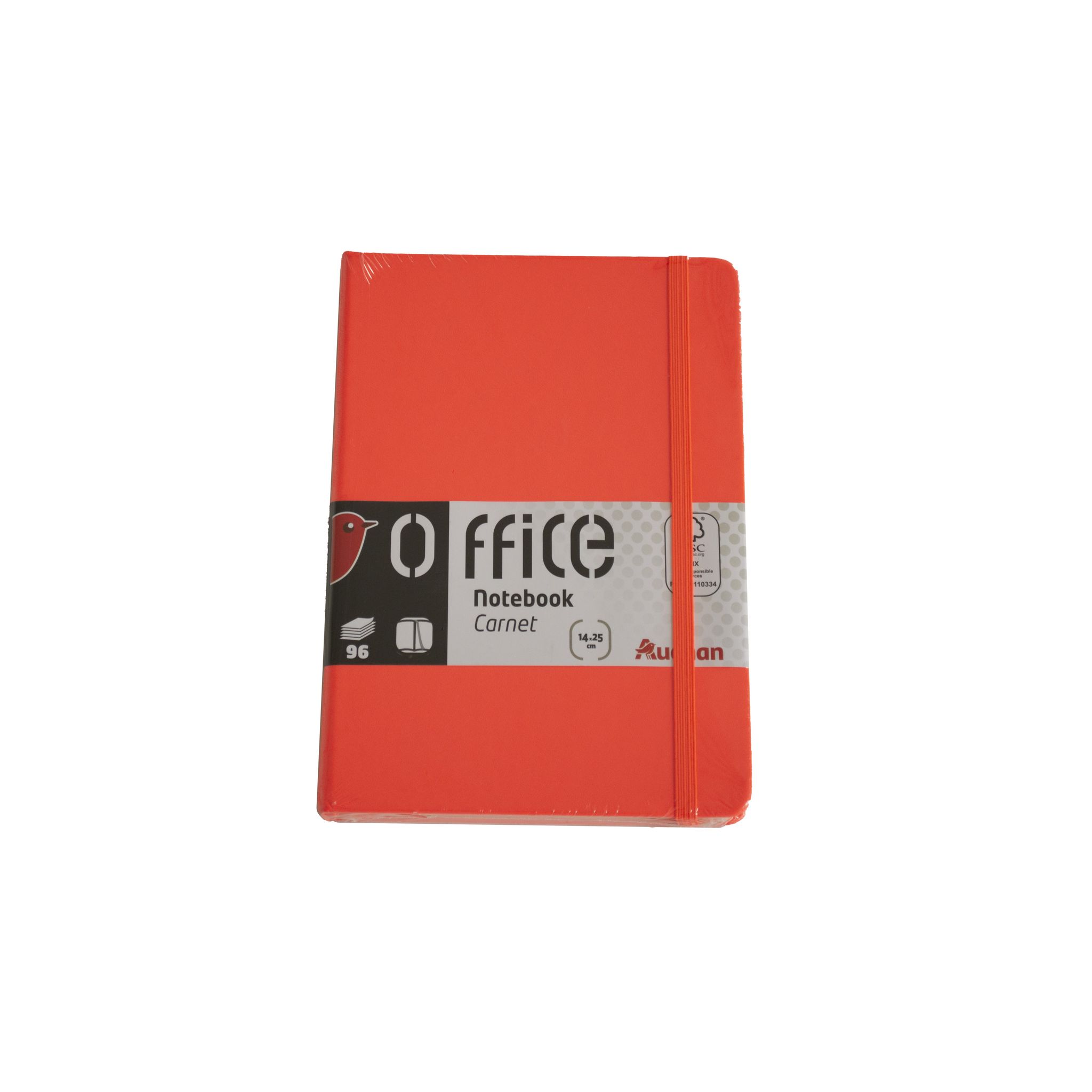 AUCHAN Carnet premium Notebook - 96 pages - 14x25cm - Orange pas cher ...