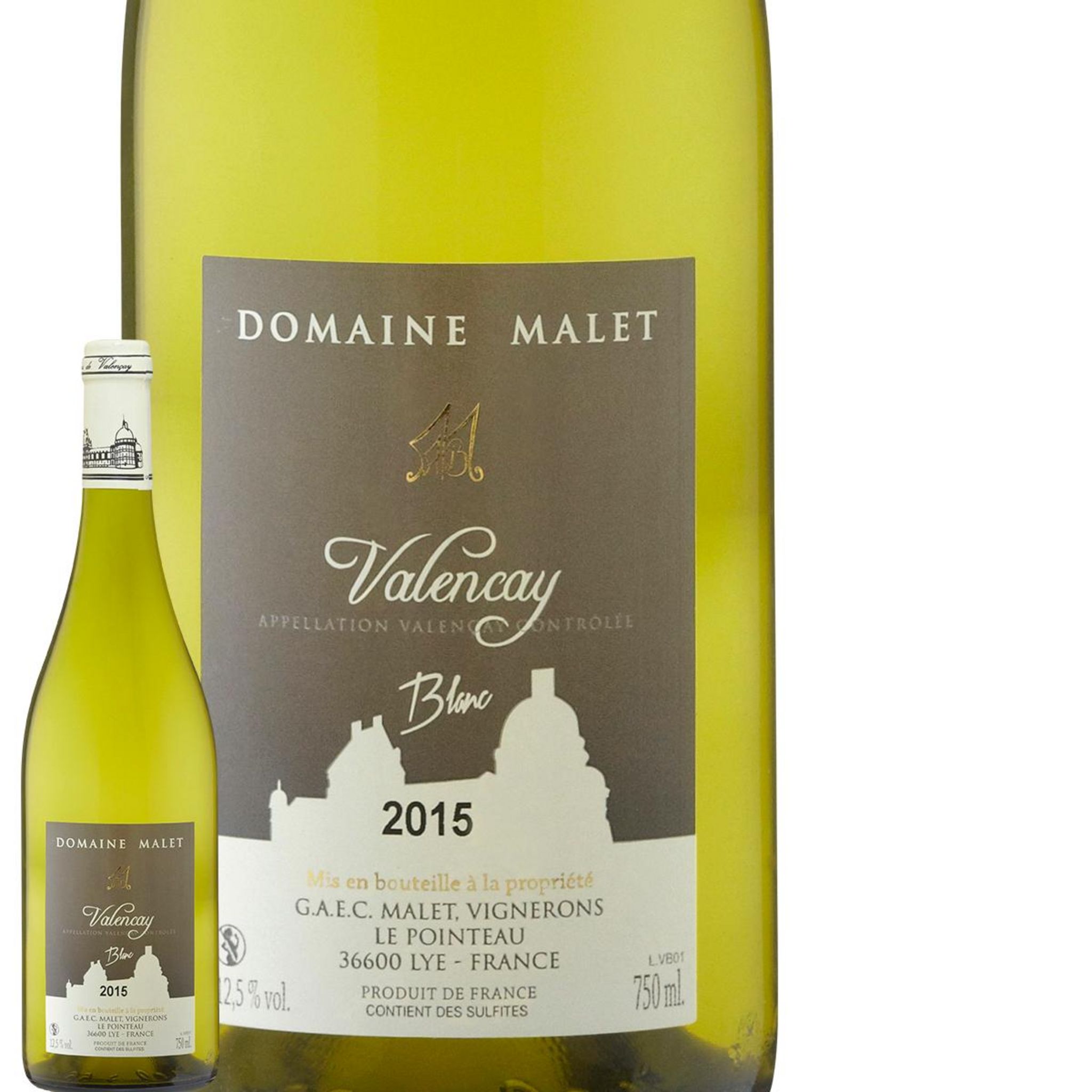 TERDIS Domaine Malet Valencay Blanc 2015 pas cher - Auchan.fr