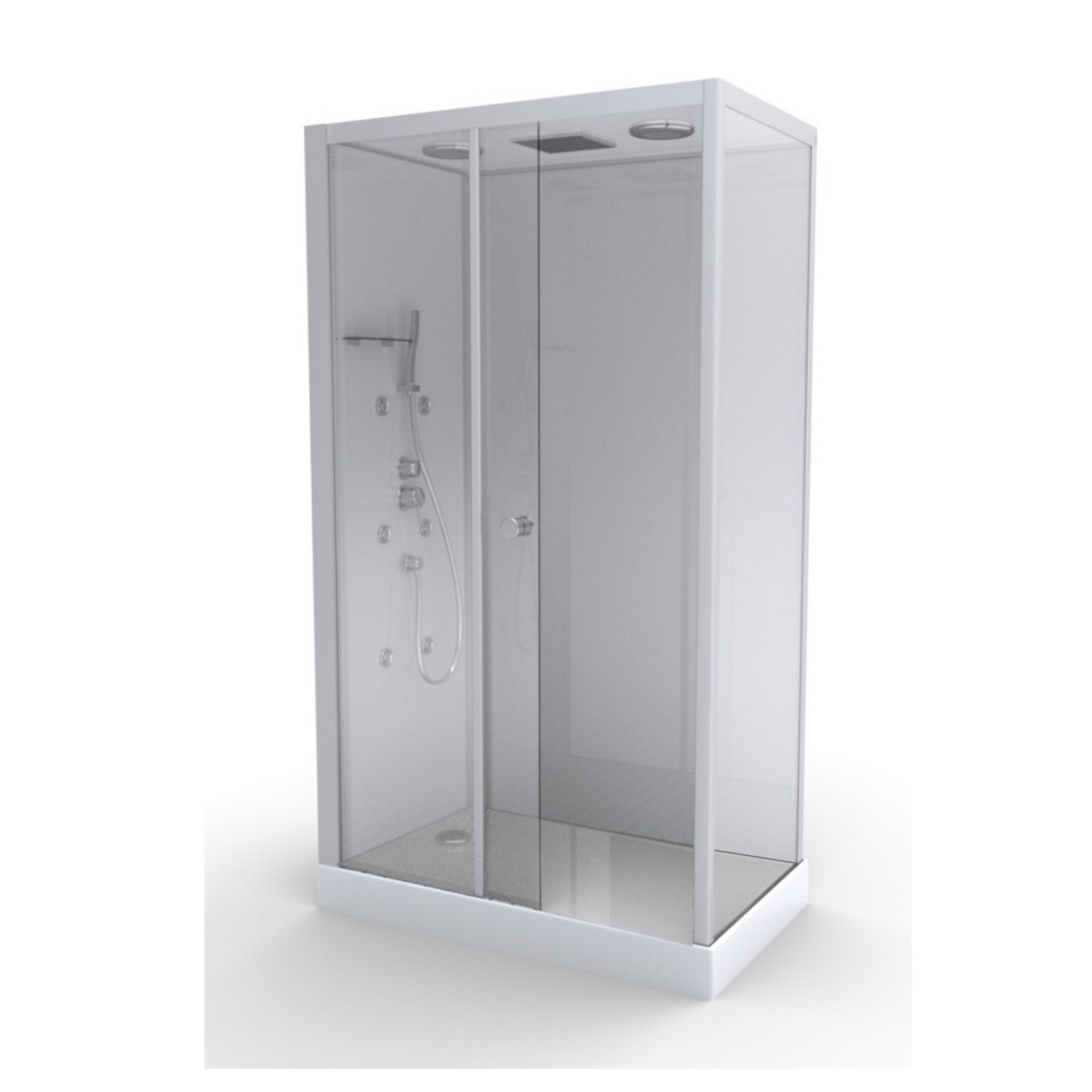 Aurlane Cabine de douche White Zen pas cher - Auchan.fr