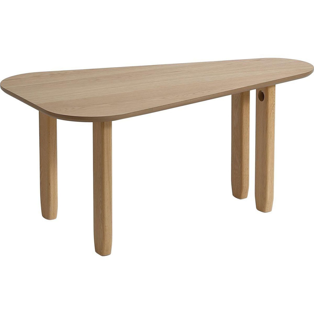HOMIFAB Table basse organique en bois 100 cm - Galia pas cher - Auchan.fr