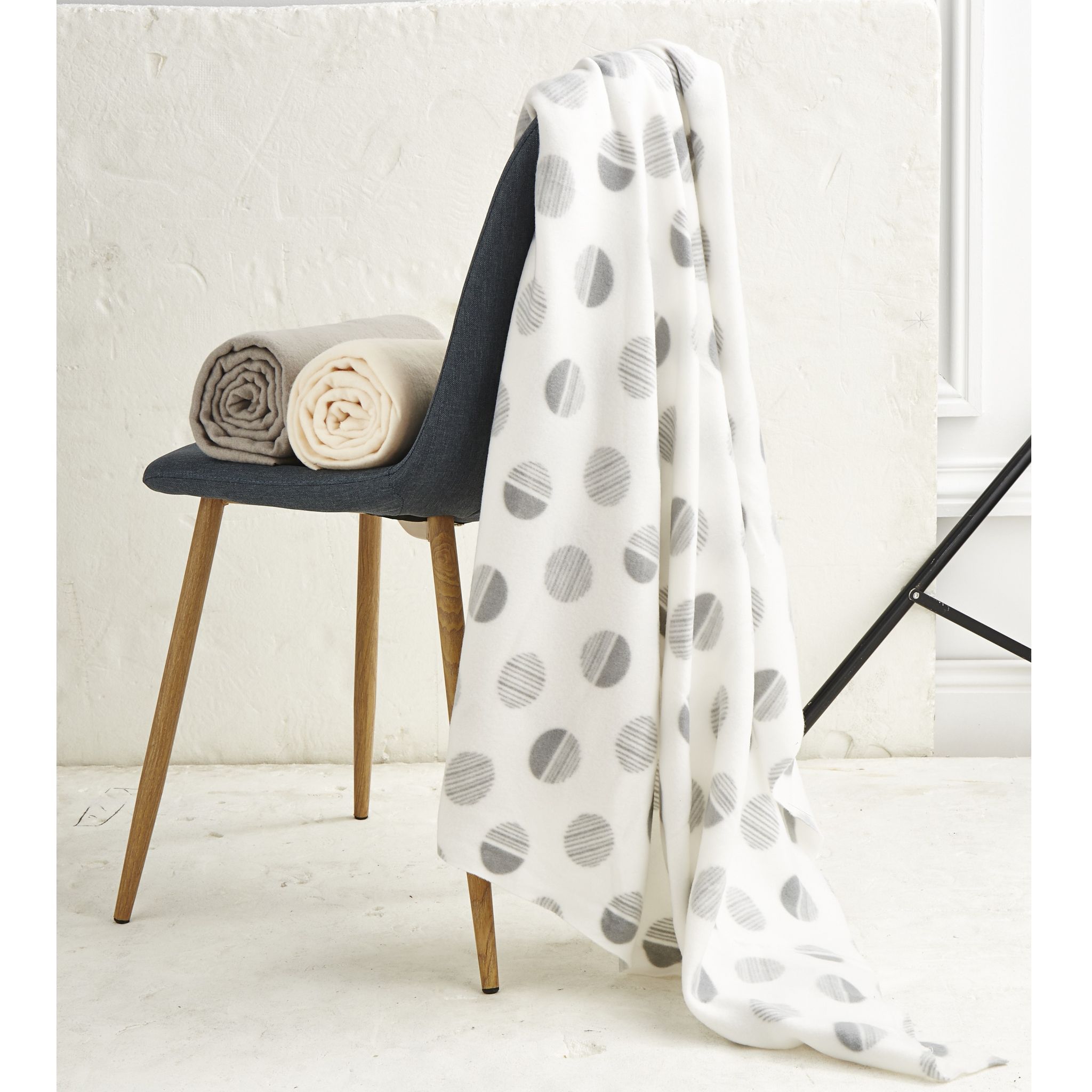 Plaid polaire polyester pas cher - Auchan.fr