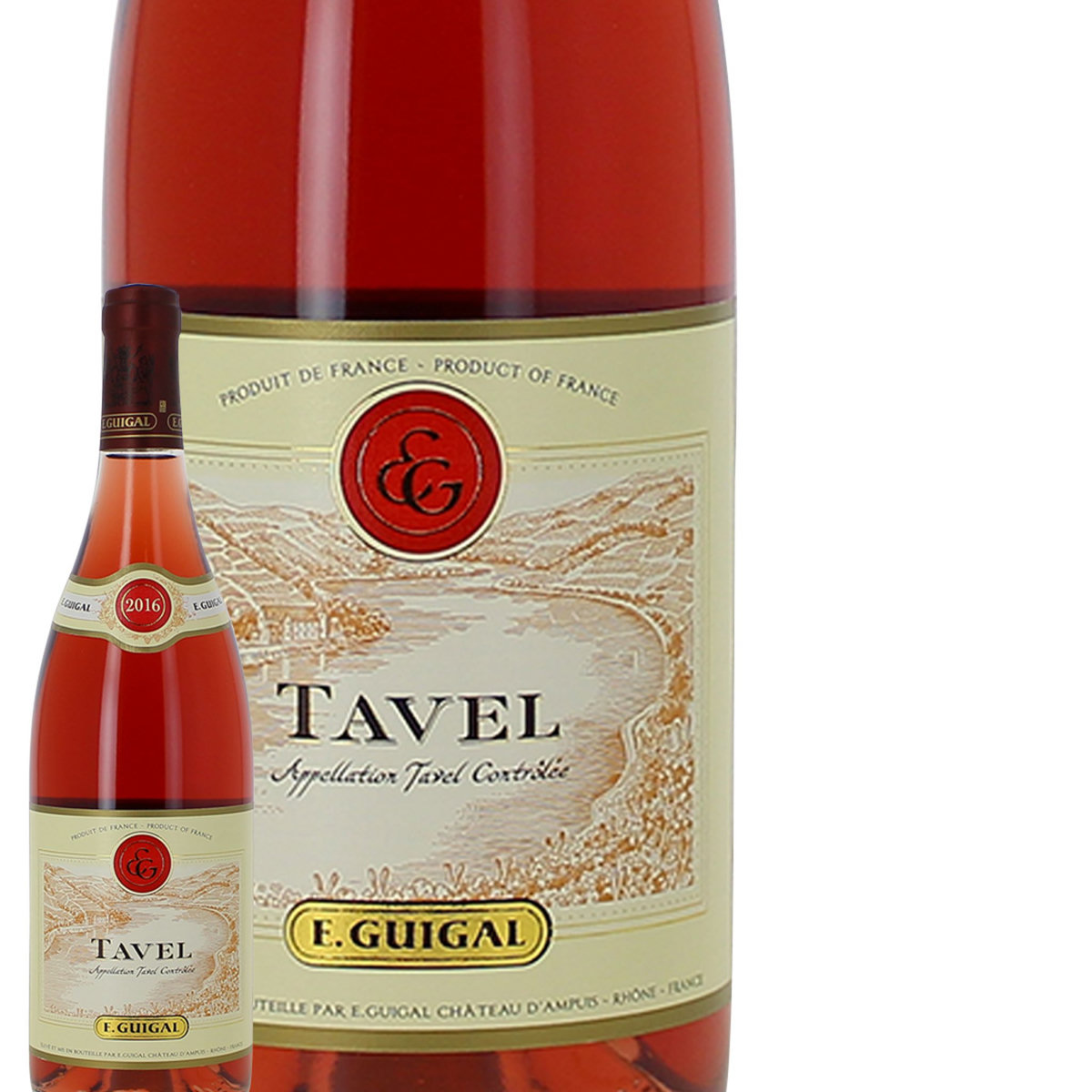 Guigal Tavel Rosé 2016 pas cher - Auchan.fr