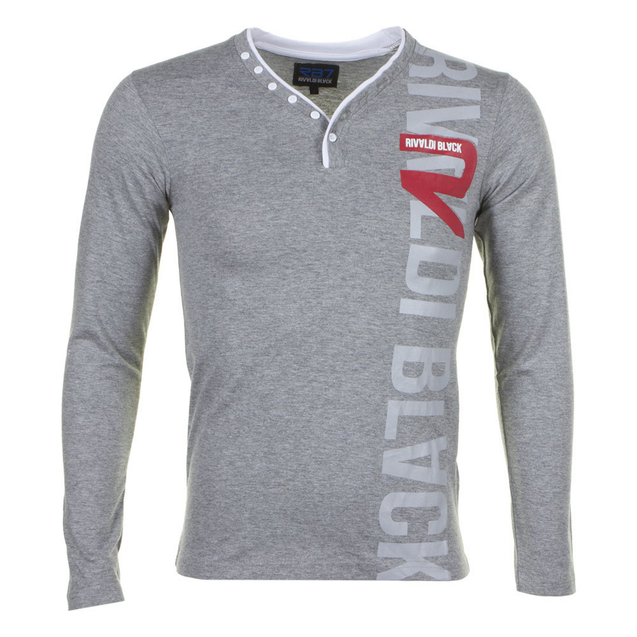 T-shirt RIVALDI gris sérigraphié pas cher - Auchan.fr