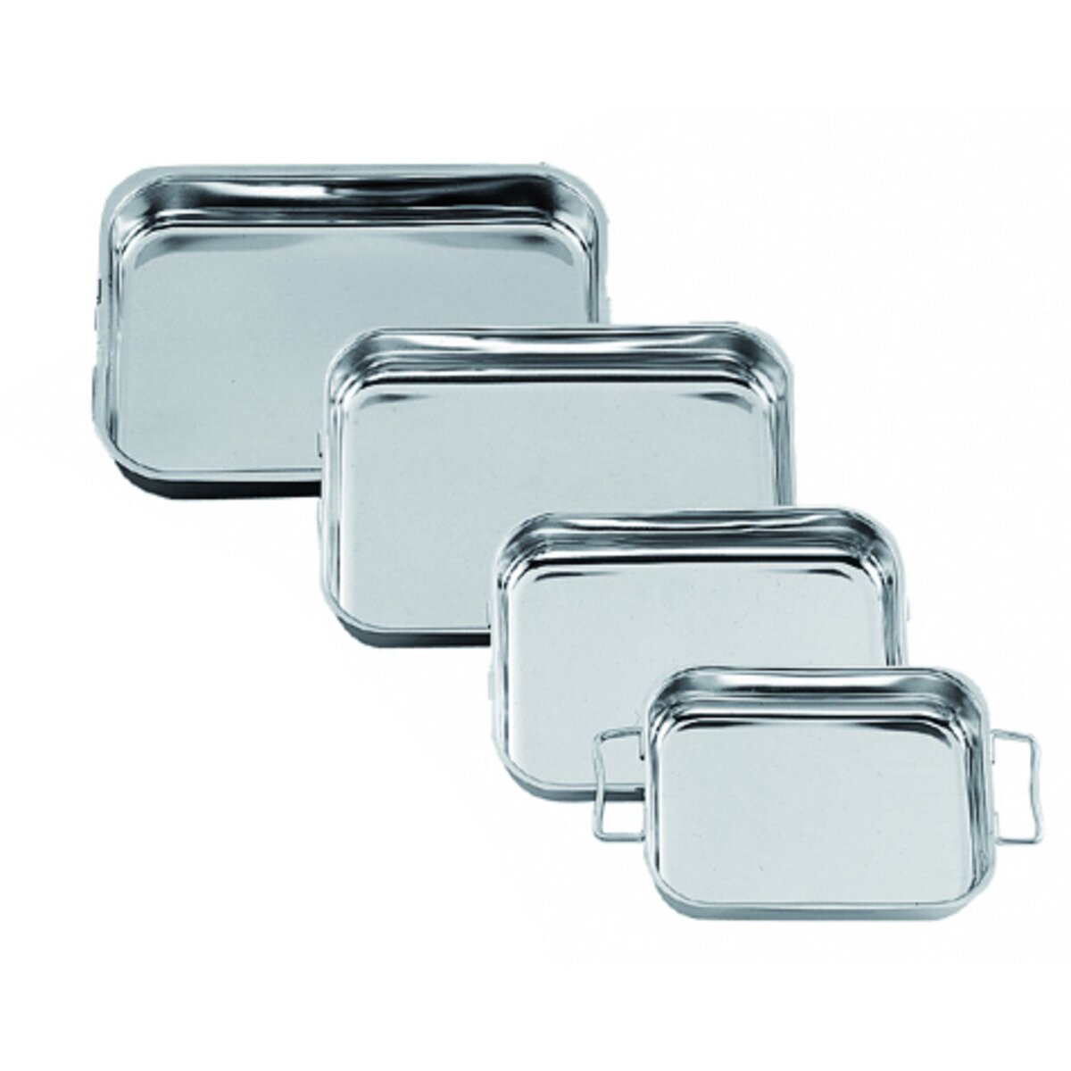 Lot de 4 plats à four en inox pas cher - Auchan.fr