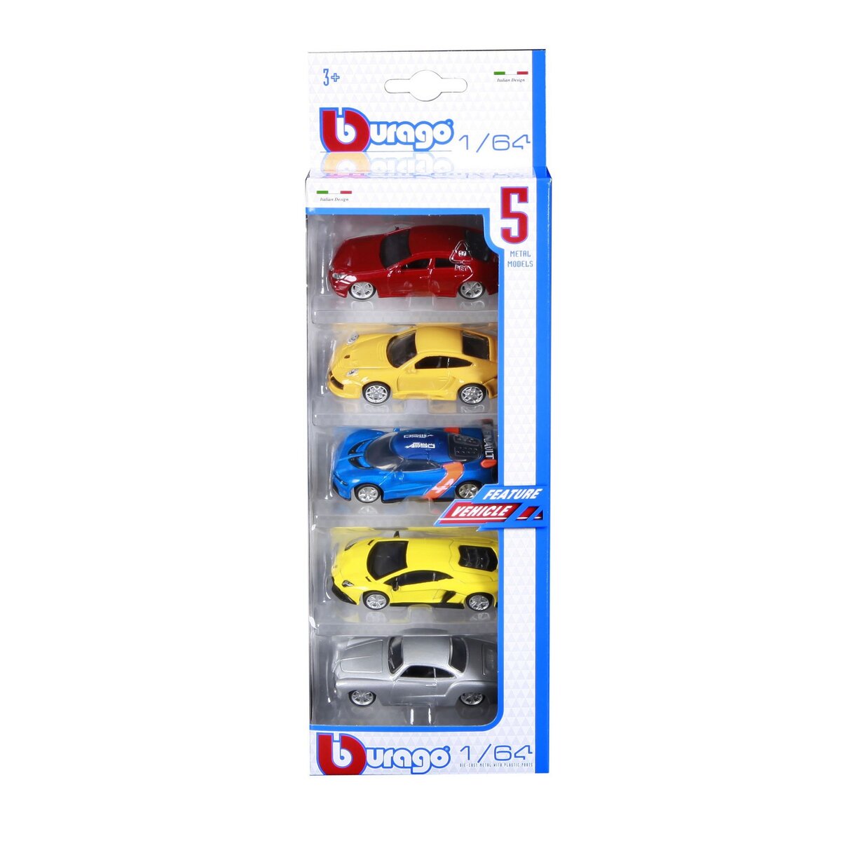 BURAGO Coffret 5 Véhicules 1/64 pas cher - Auchan.fr