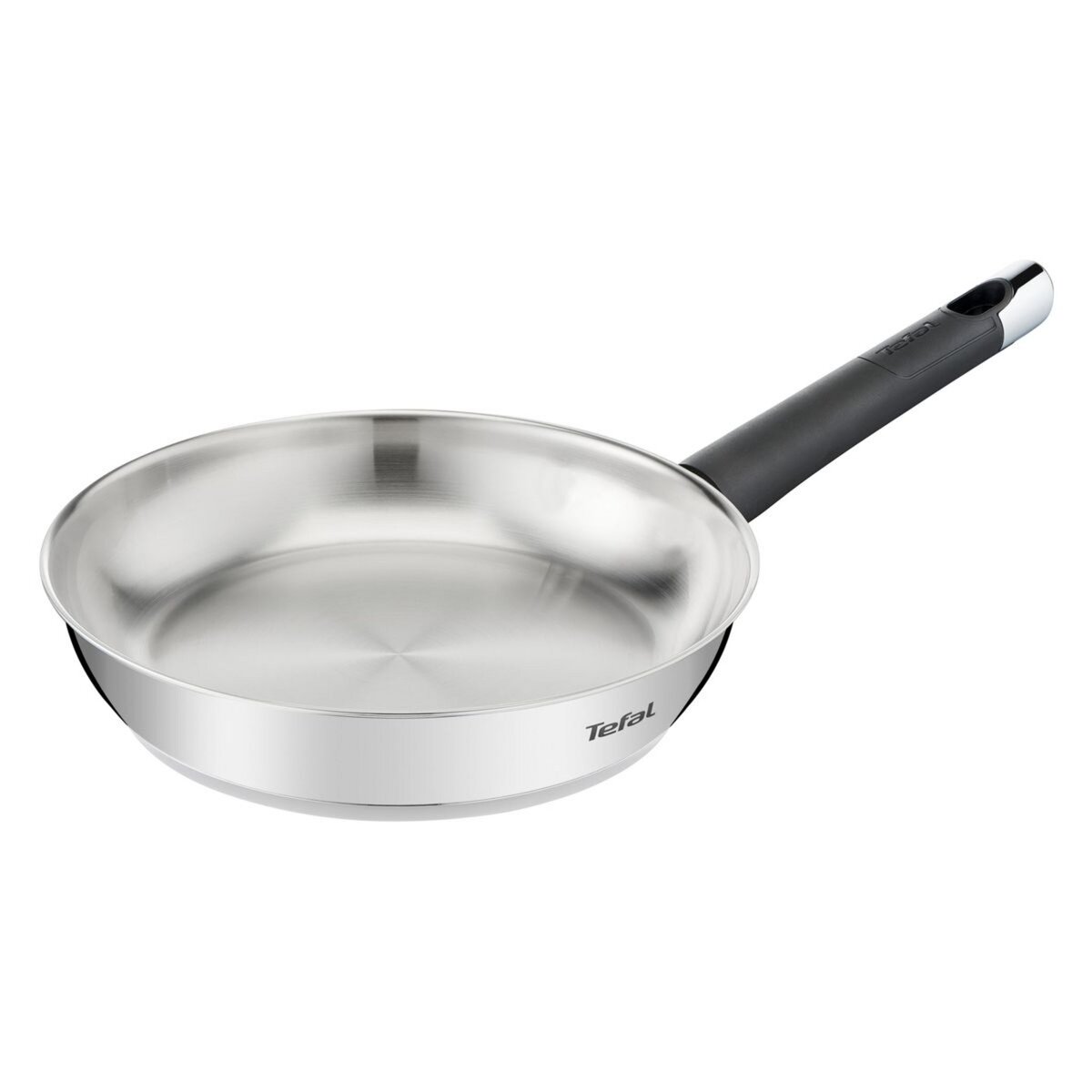 TEFAL Poêle induction inox non revétue EMOTION 24 cm pas cher - Auchan.fr