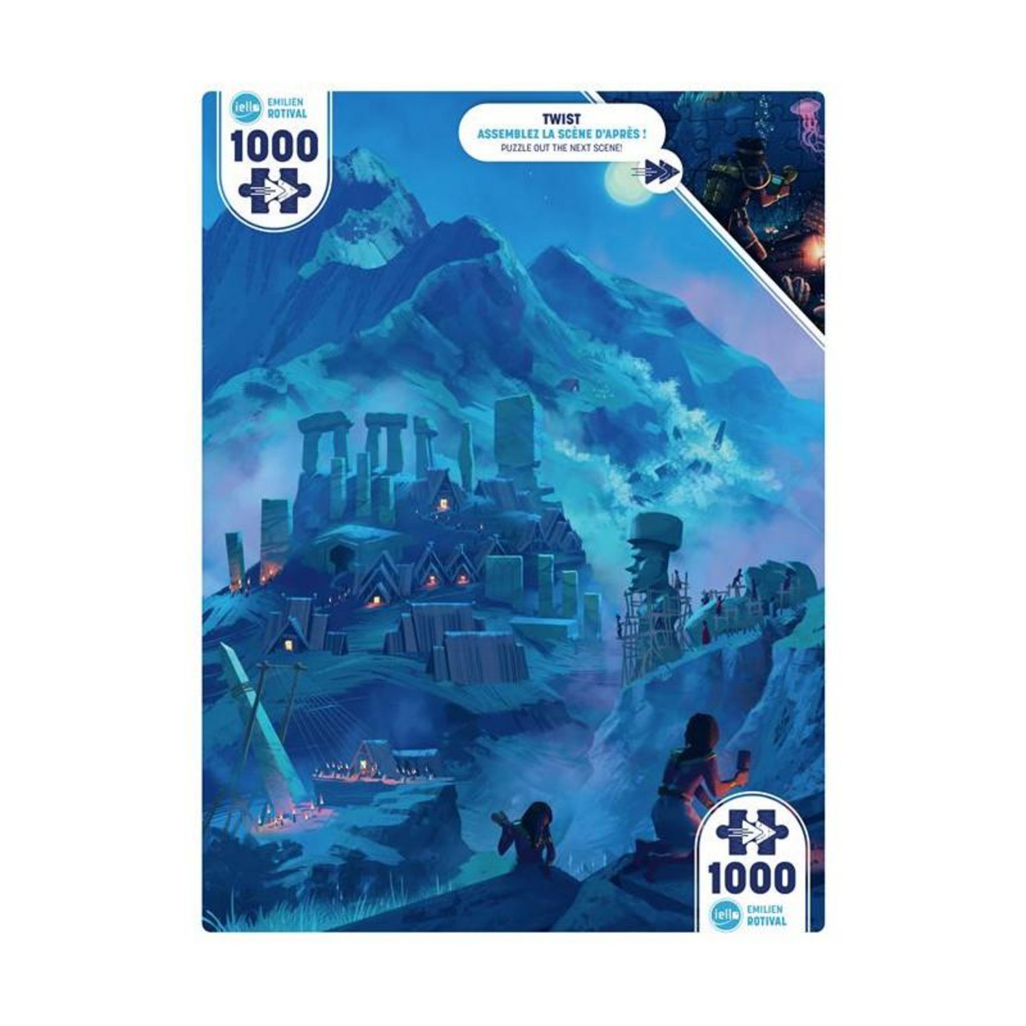 Iello Puzzle 1000 pièces Iello Twist Ancient Megalith pas cher - Auchan.fr