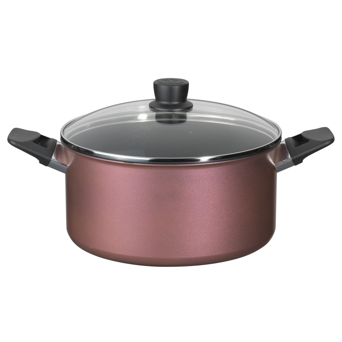 TEFAL Faitout rose TITANIUM SIGNATURE avec couvercle induction pas cher - Auchan.fr