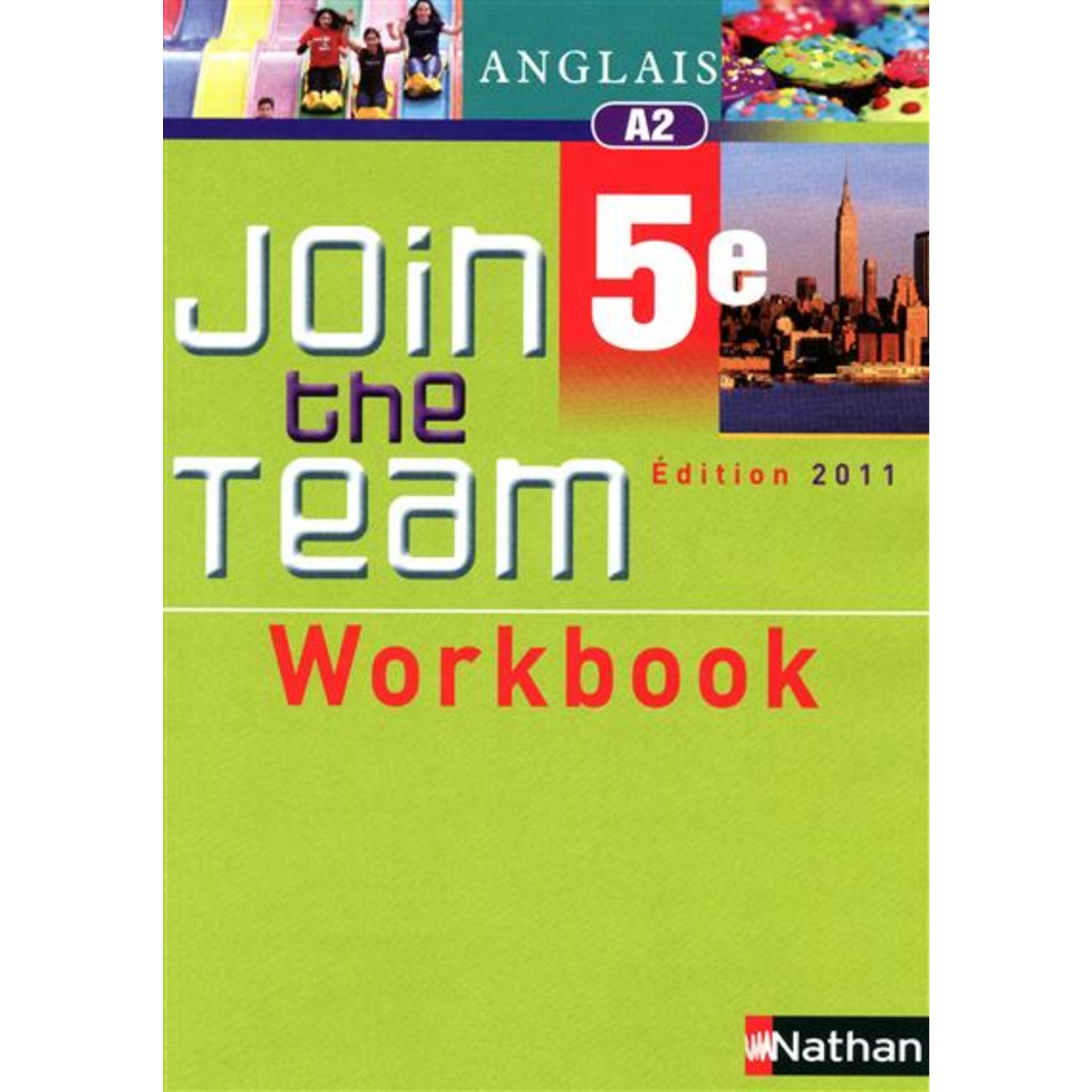 NATHAN Join the team workbook 2013 collège 5ème pas cher - Auchan.fr