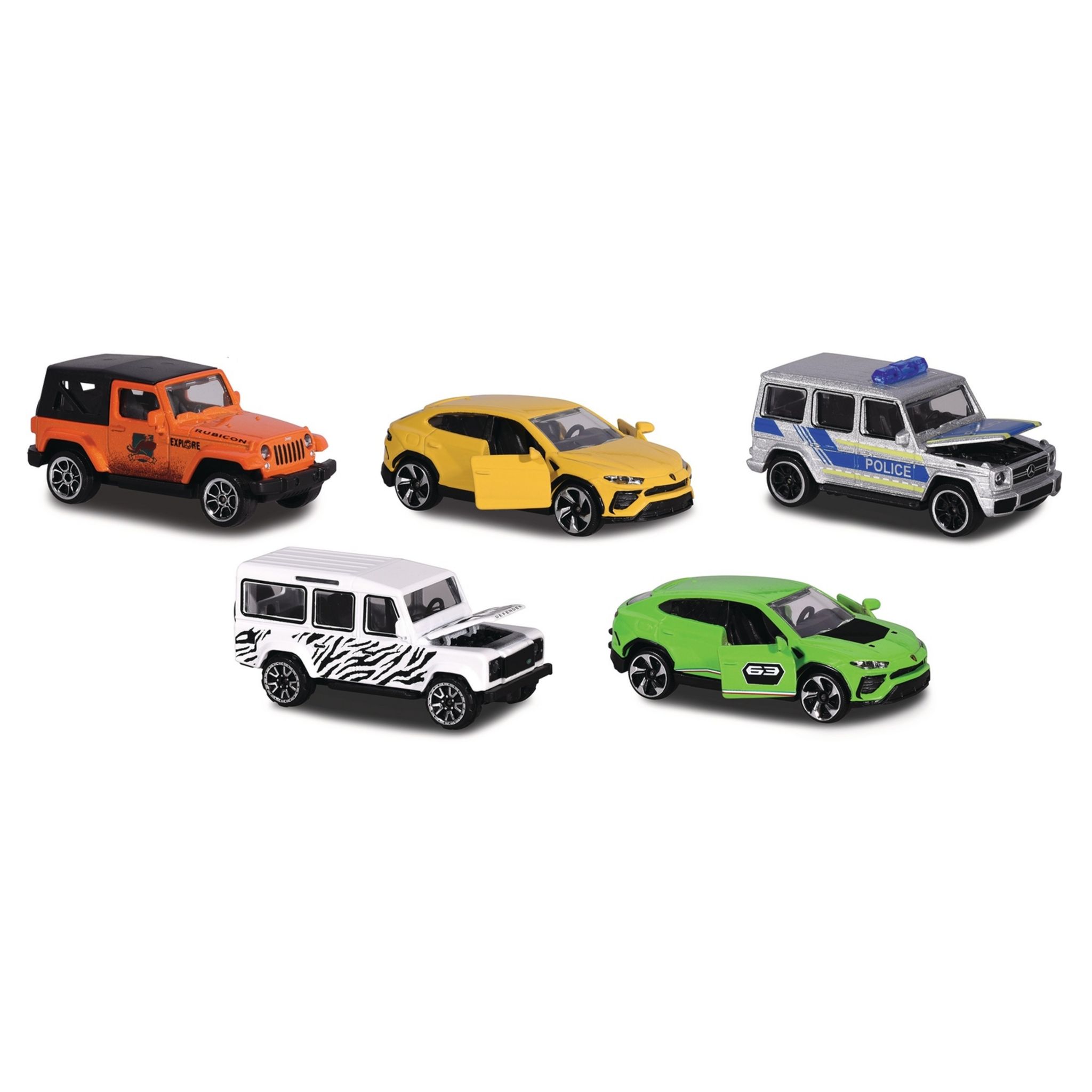MAJORETTE Pack 5 miniatures 4x4 SUV pas cher - Auchan.fr