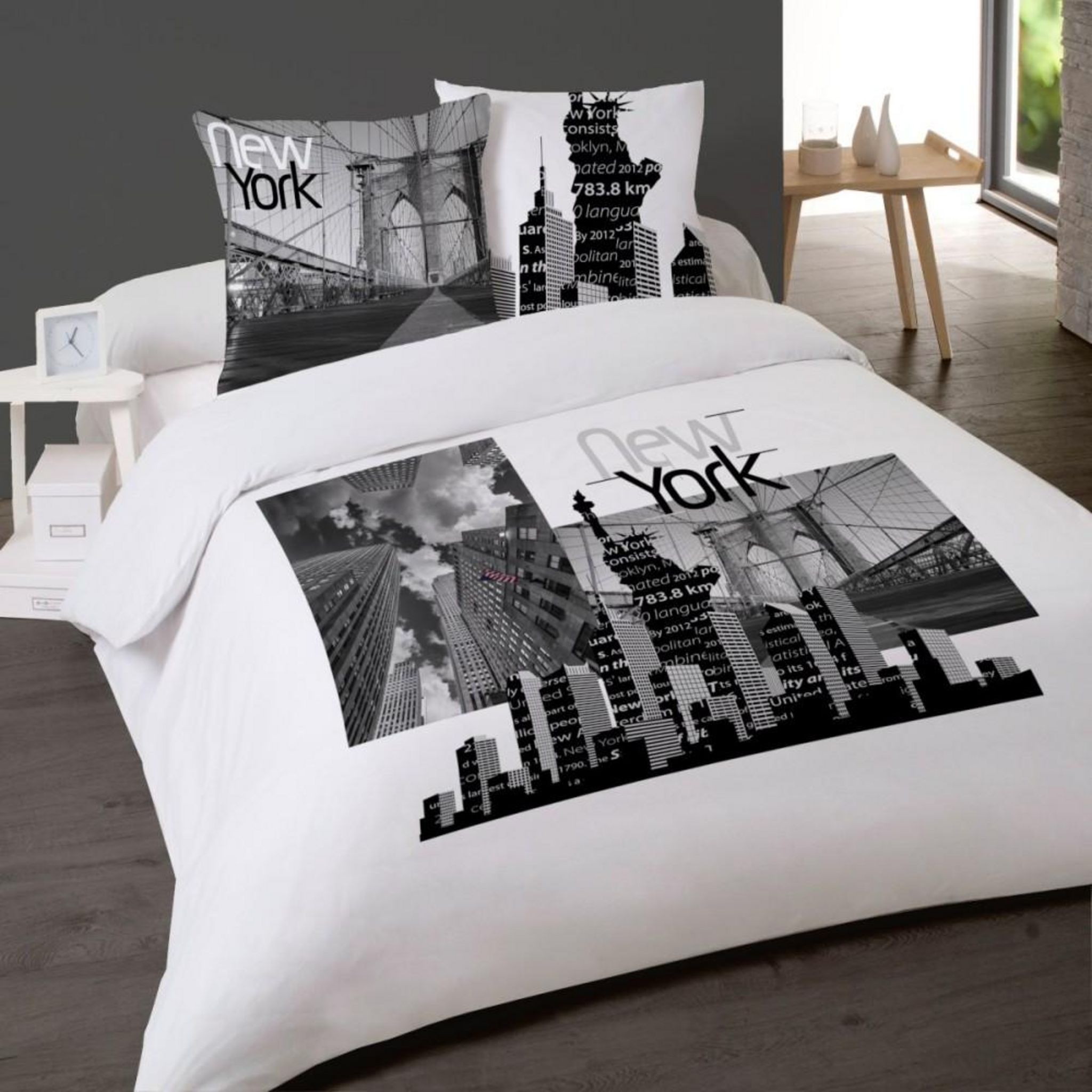 Housse De Couette New York 2 Personnes