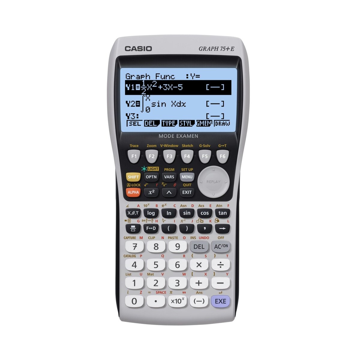 CASIO Calculatrice graphique programmable Graph 75+ Grise pas cher ...