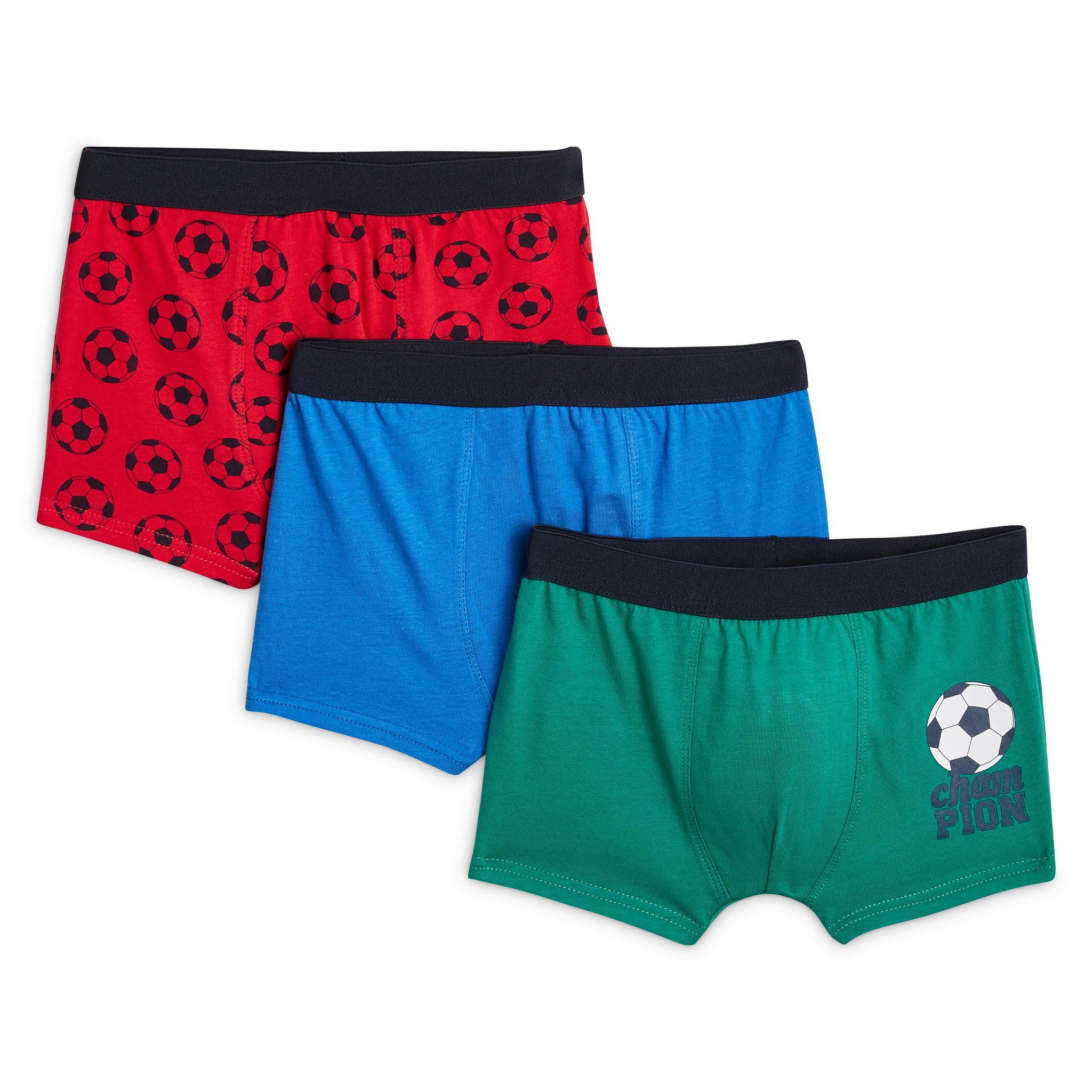INEXTENSO Lot de 3 boxers football garçon pas cher - Auchan.fr