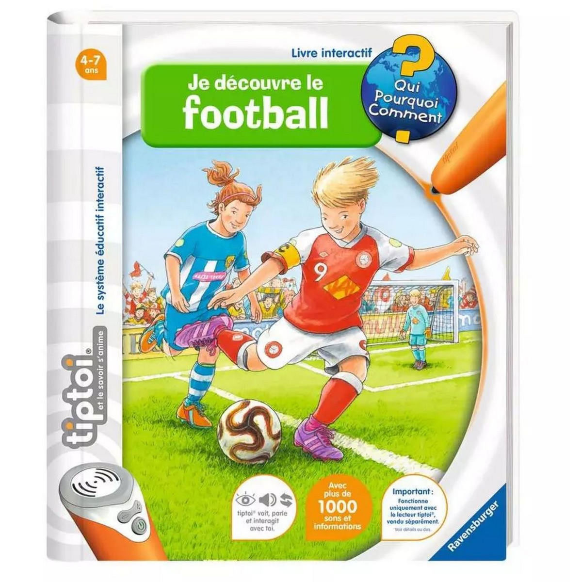 RAVENSBURGER Livre interactif Tiptoi : Je découvre le football pas cher ...