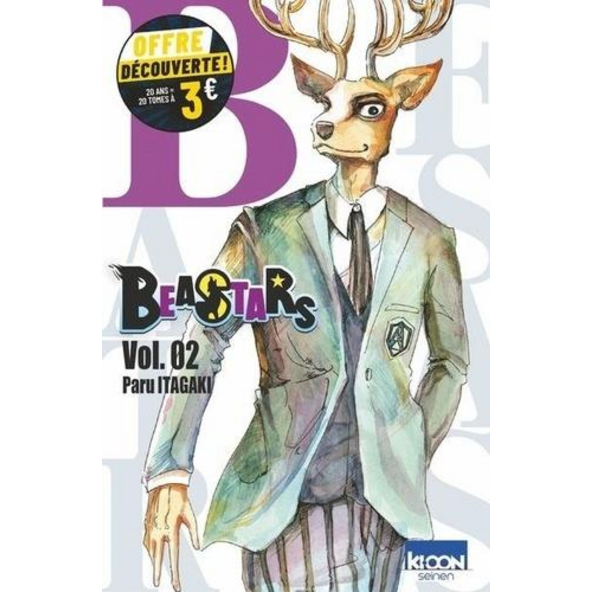 BEASTARS TOME 2 , Itagaki Paru pas cher - Auchan.fr