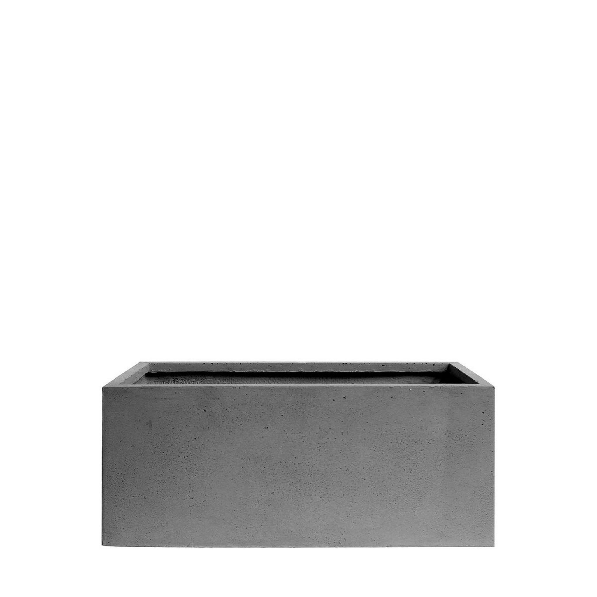 Vert Azur Jardinière lisse - Anthracite - L60cm - Fibre de verre et ...