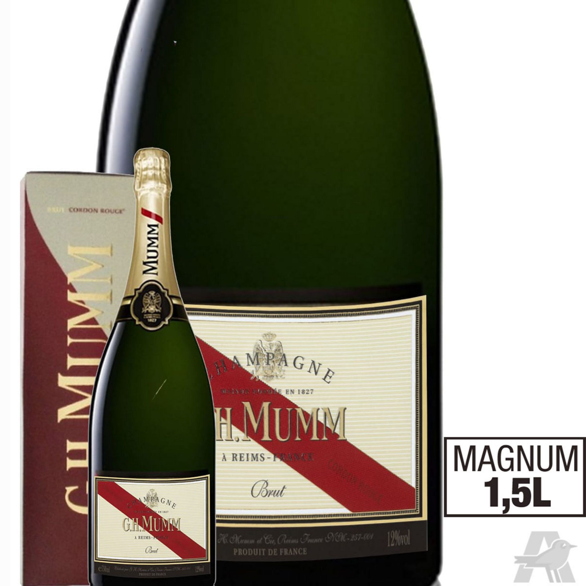 Mumm Magnum Champagne Mumm Cordon Rouge Brut Coffret pas cher - Auchan.fr