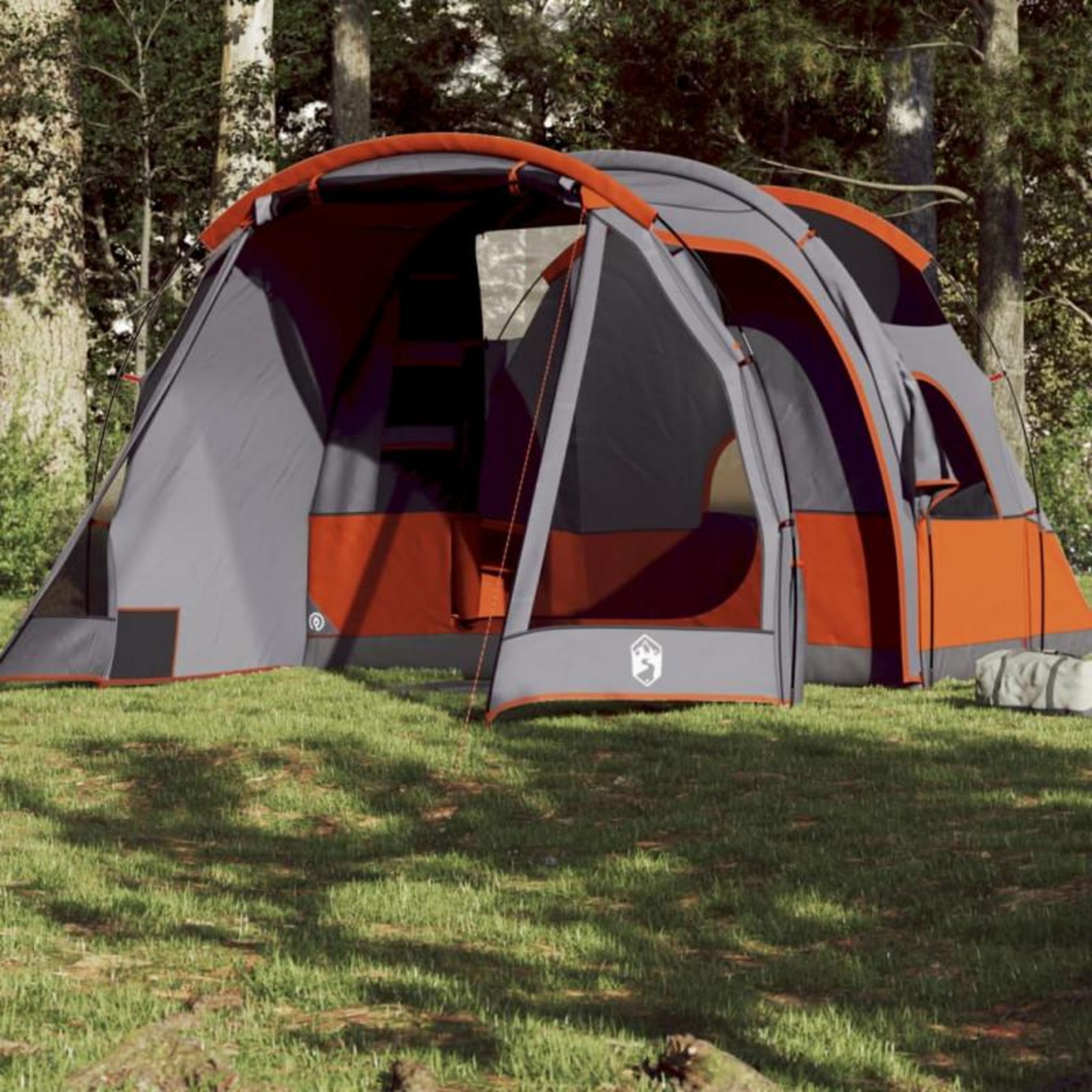 VIDAXL Tente de camping tunnel 4 personnes gris imperméable pas cher ...