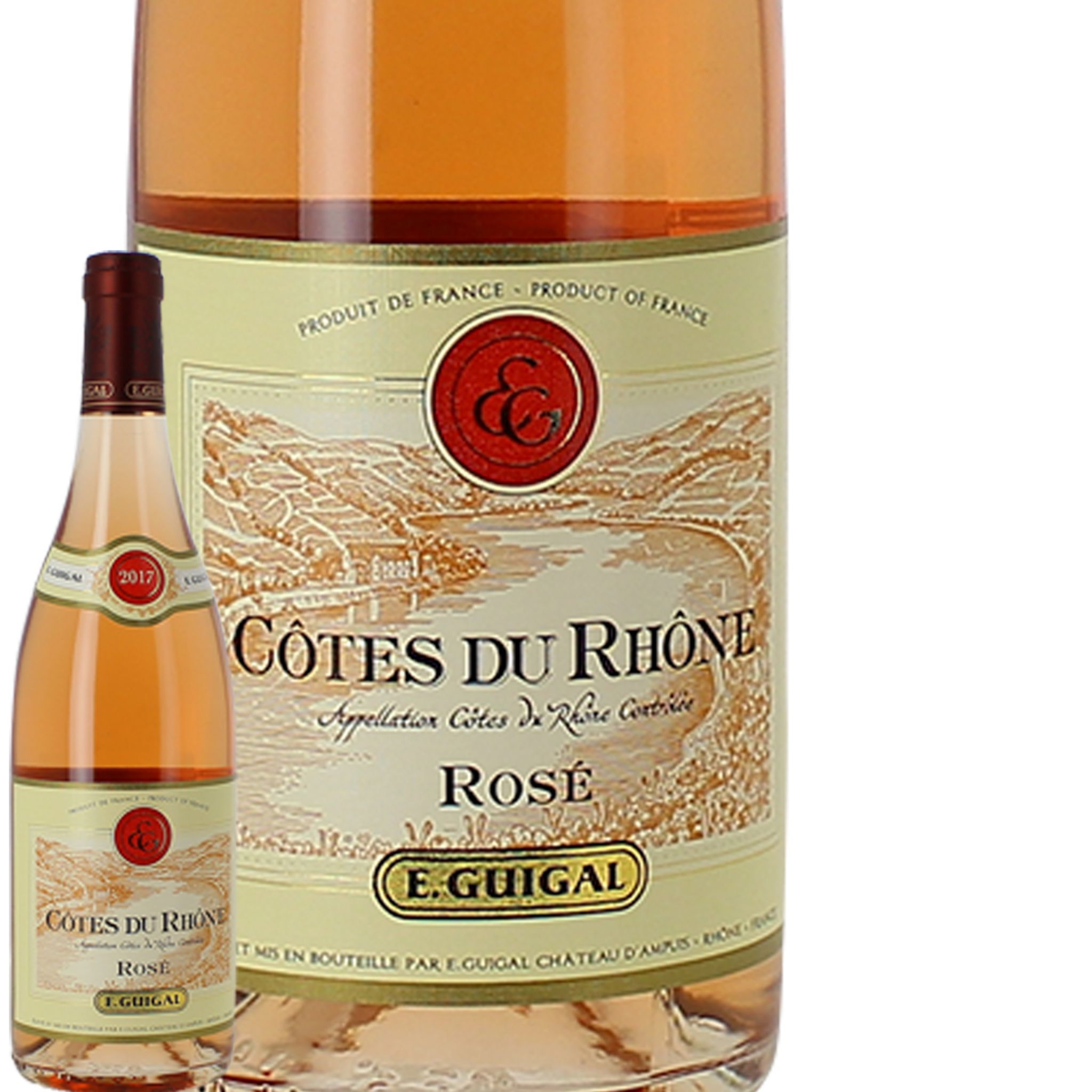 Guigal Côtes du Rhône Rosé 2017 pas cher - Auchan.fr