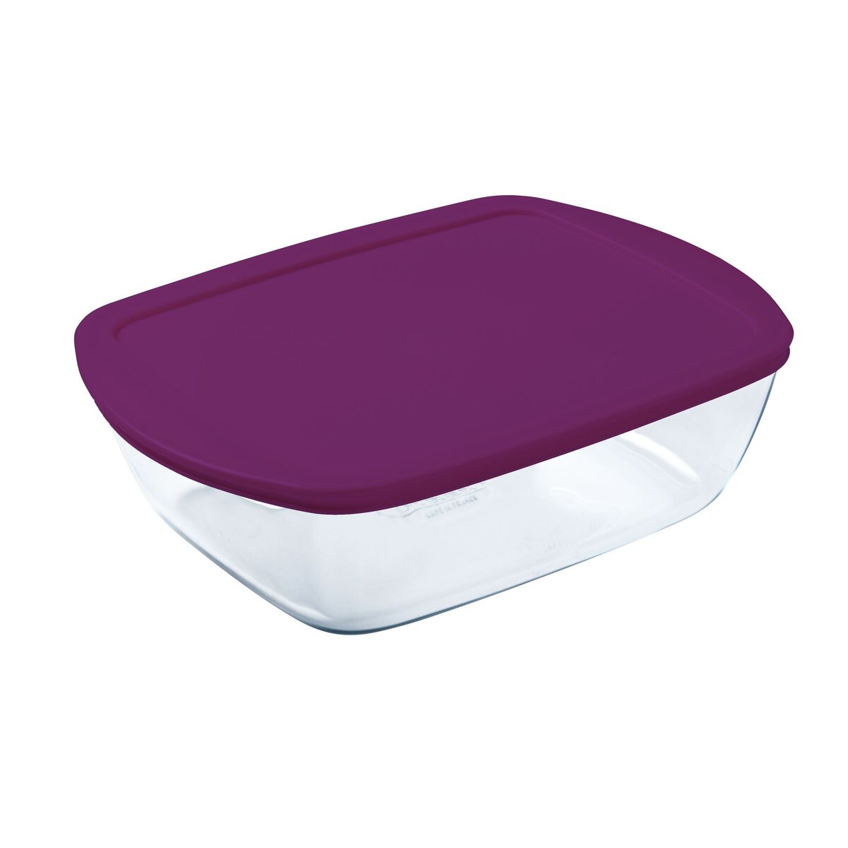 PYREX Plat rectangulaire avec couvercle 17 x 10 cm violet COOK & STORE ...