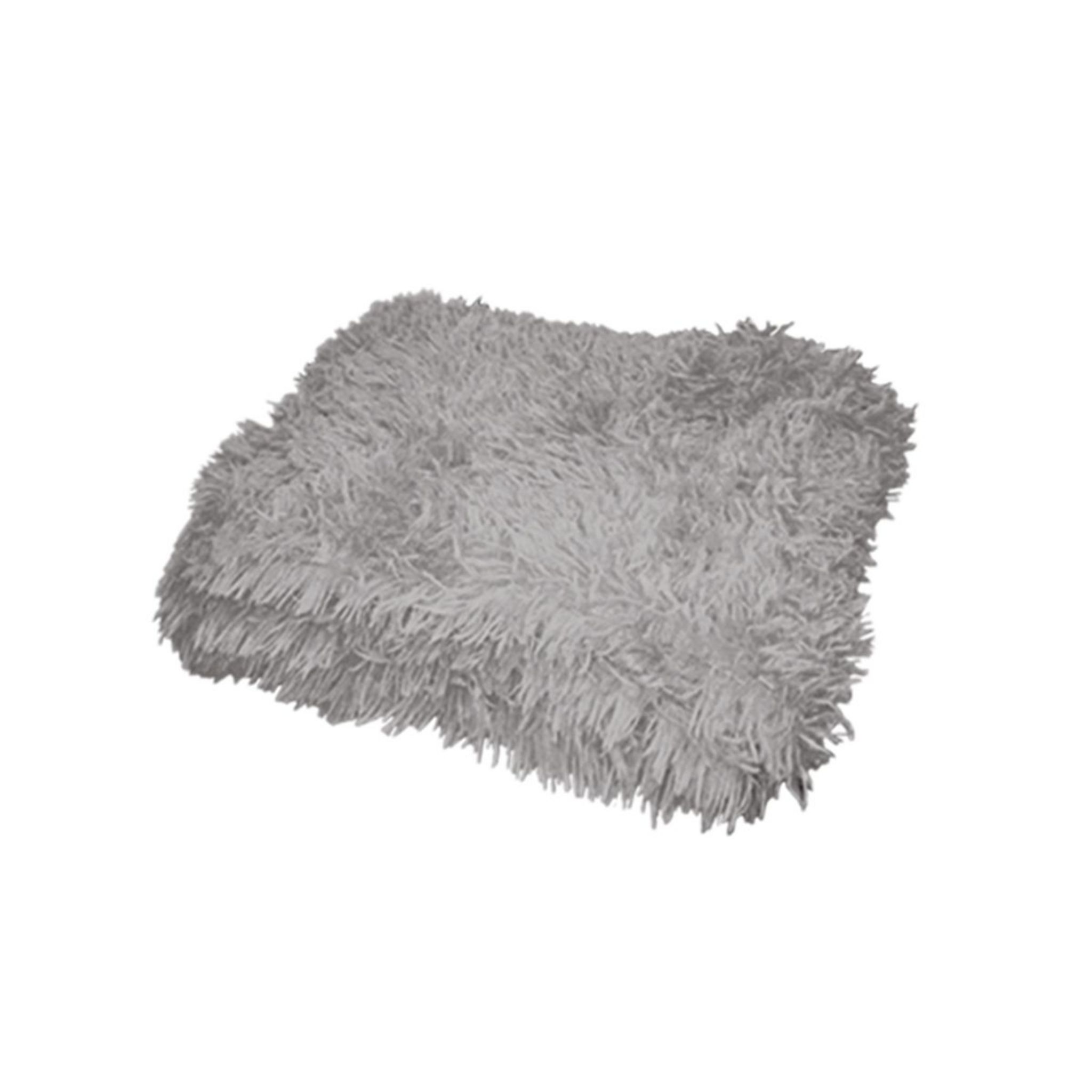 Plaid uni en polyester effet fourrure poils longs TOUFFU pas cher ...