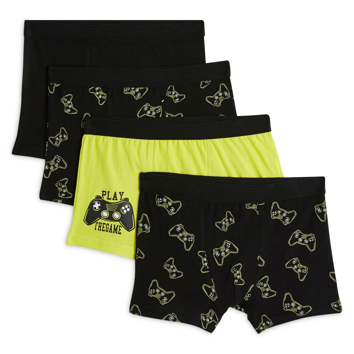 INEXTENSO Lot de 4 boxers gamer garçon pas cher - Auchan.fr