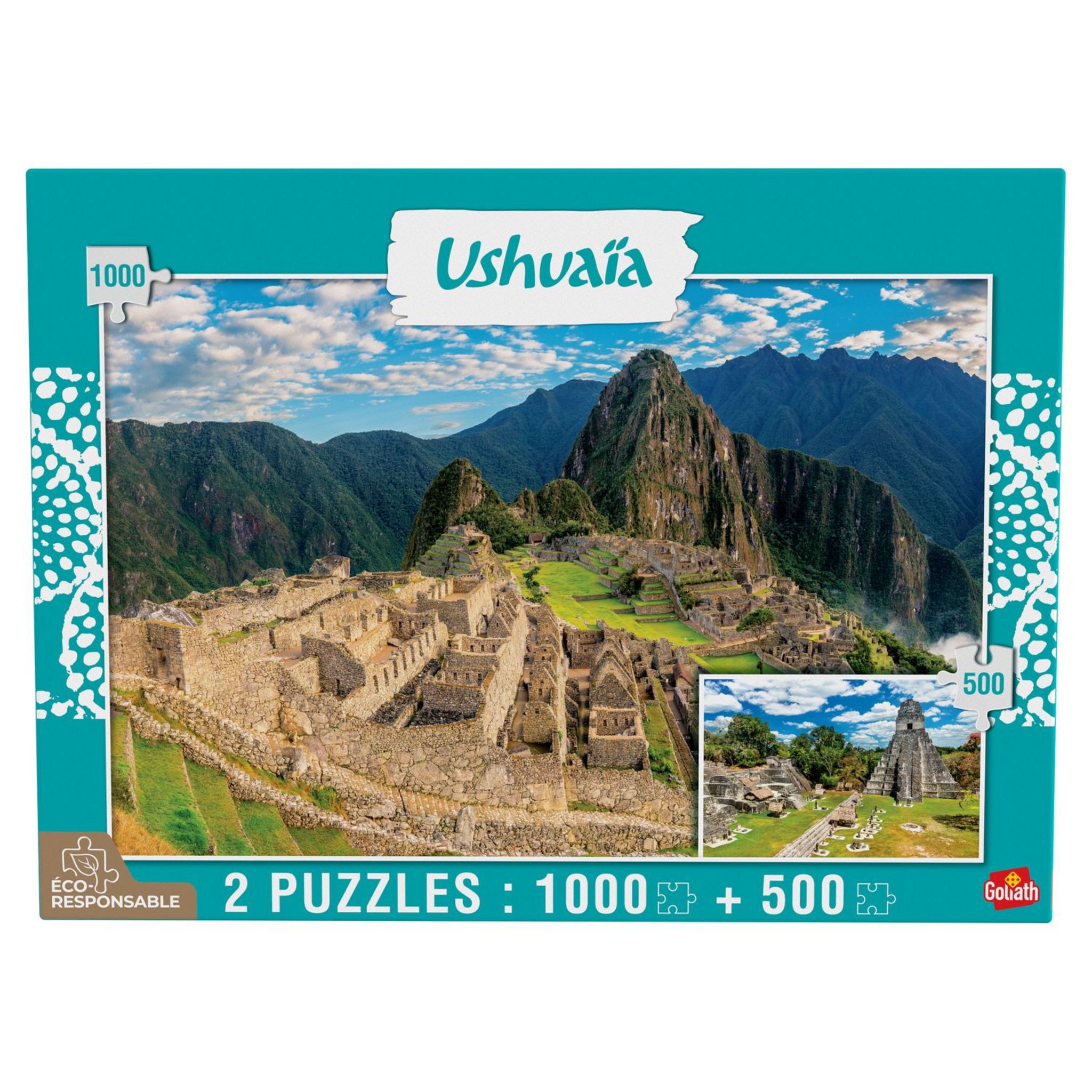 GOLIATH Puzzles 1000 et 500 pièces - Collection Ushuaia Machu Picchu ...