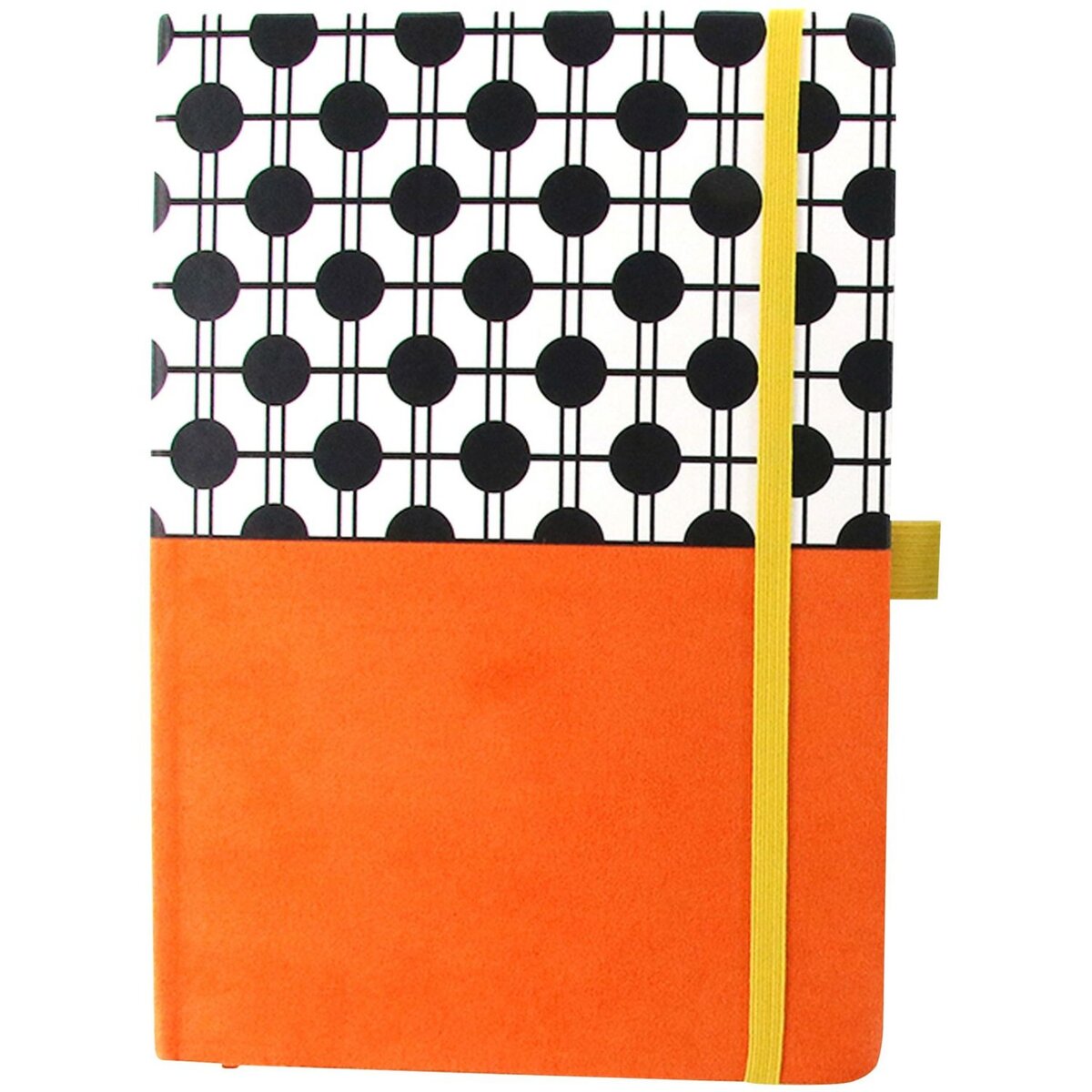 AUCHAN Carnet A5 96 pages ligné Live in color orange pas cher - Auchan.fr