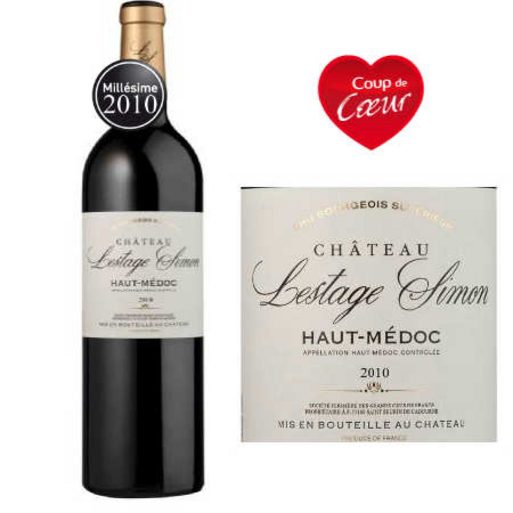 Château Lestage-Simon Haut-Médoc Rouge 2010 pas cher - Auchan.fr