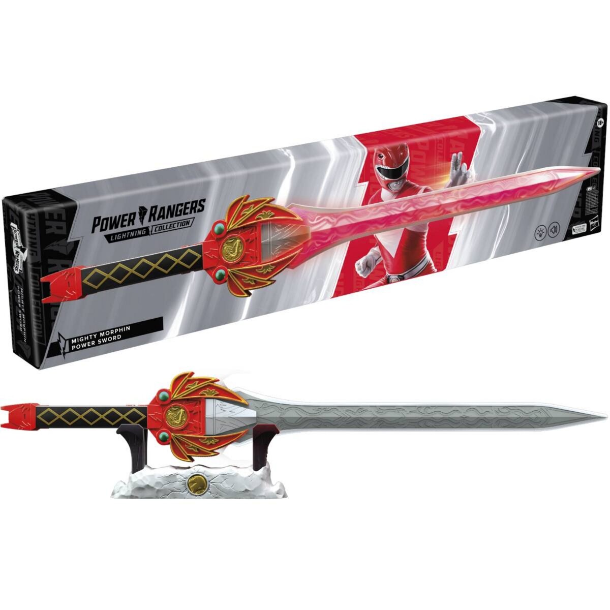 HASBRO Épée de collection Power Rangers Ranger Rouge avec effets ...