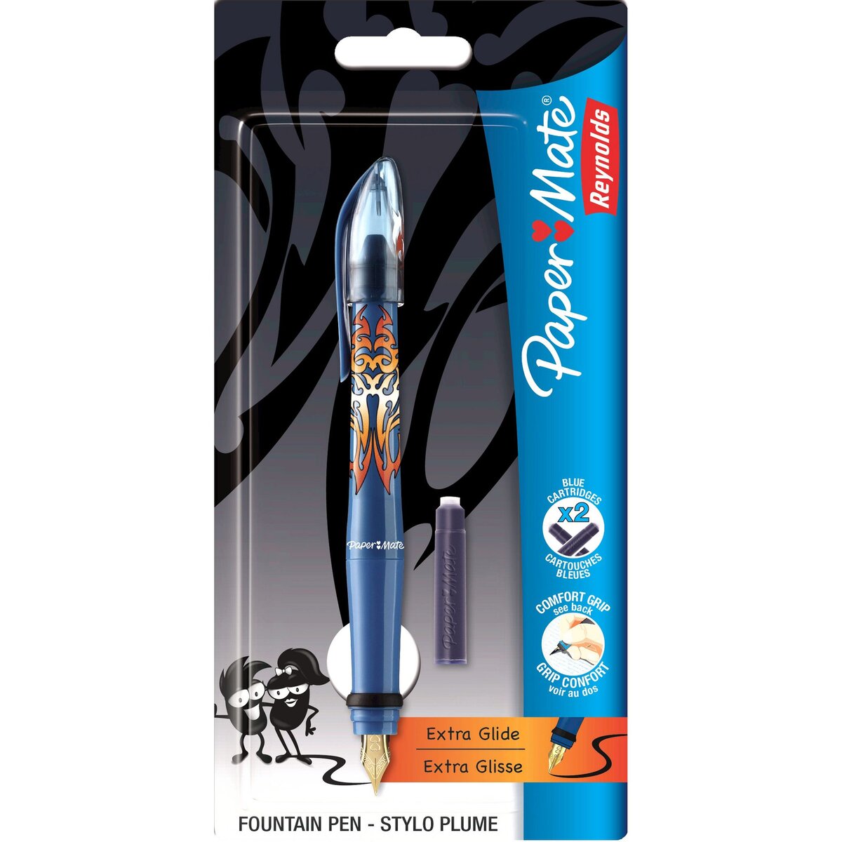 REYNOLDS Stylo plume Dark Boy bleu pas cher - Auchan.fr