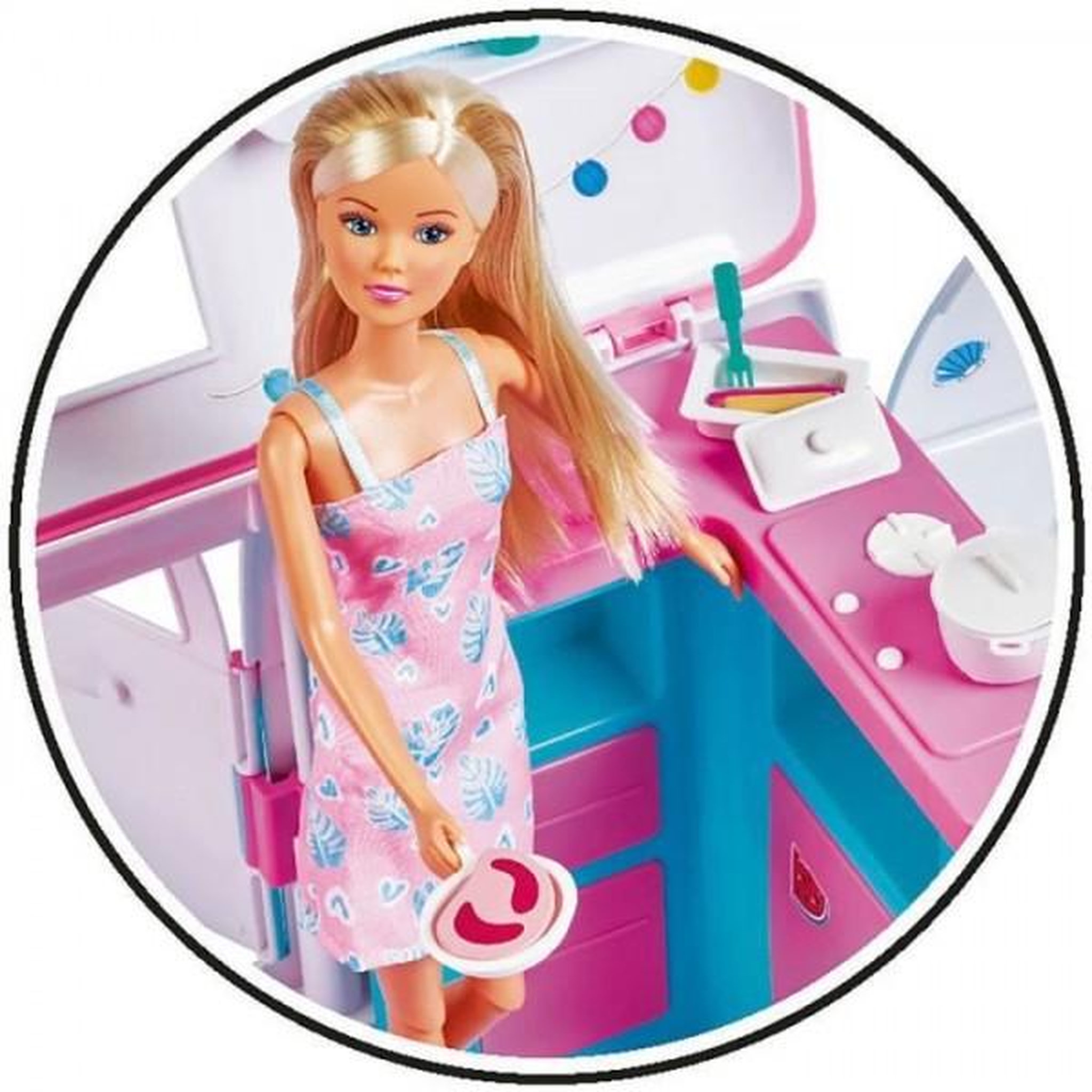 SIMBA.DICKIE.GROUP Poupée mannequin 29cm Steffi love et son camping car ...
