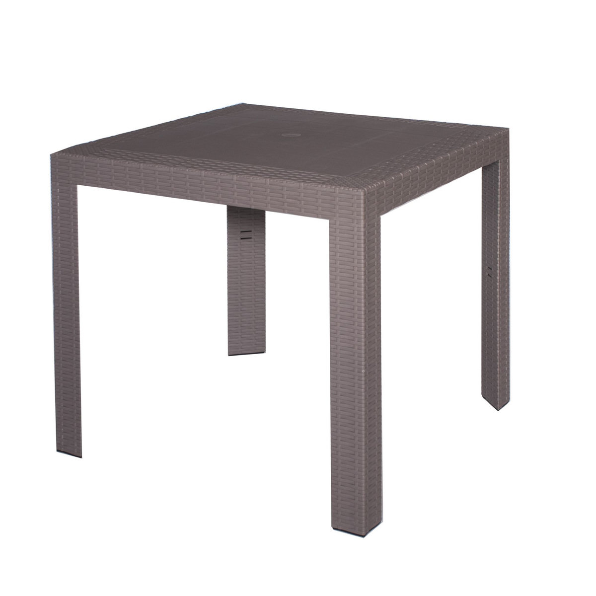 ARETA Table de jardin en résine taupe 4 places SATURNO pas cher - Auchan.fr